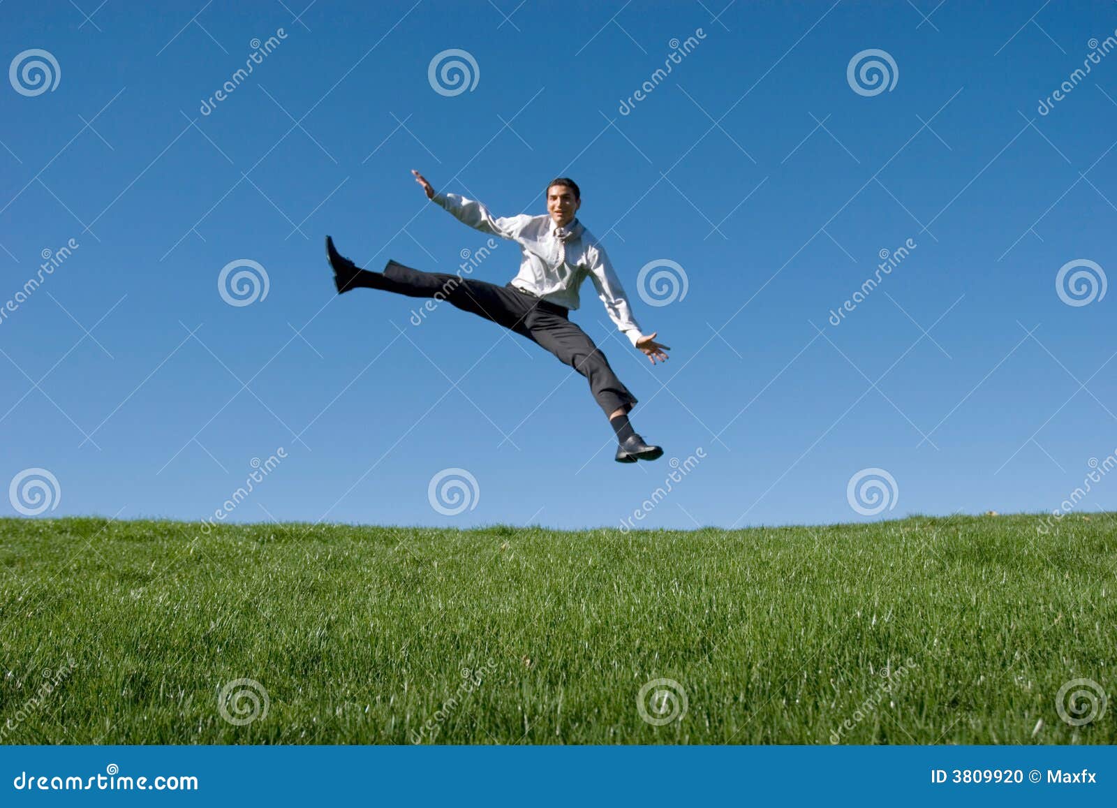 Businessman jumping stock photo. Image of corporate, executive - 3809920