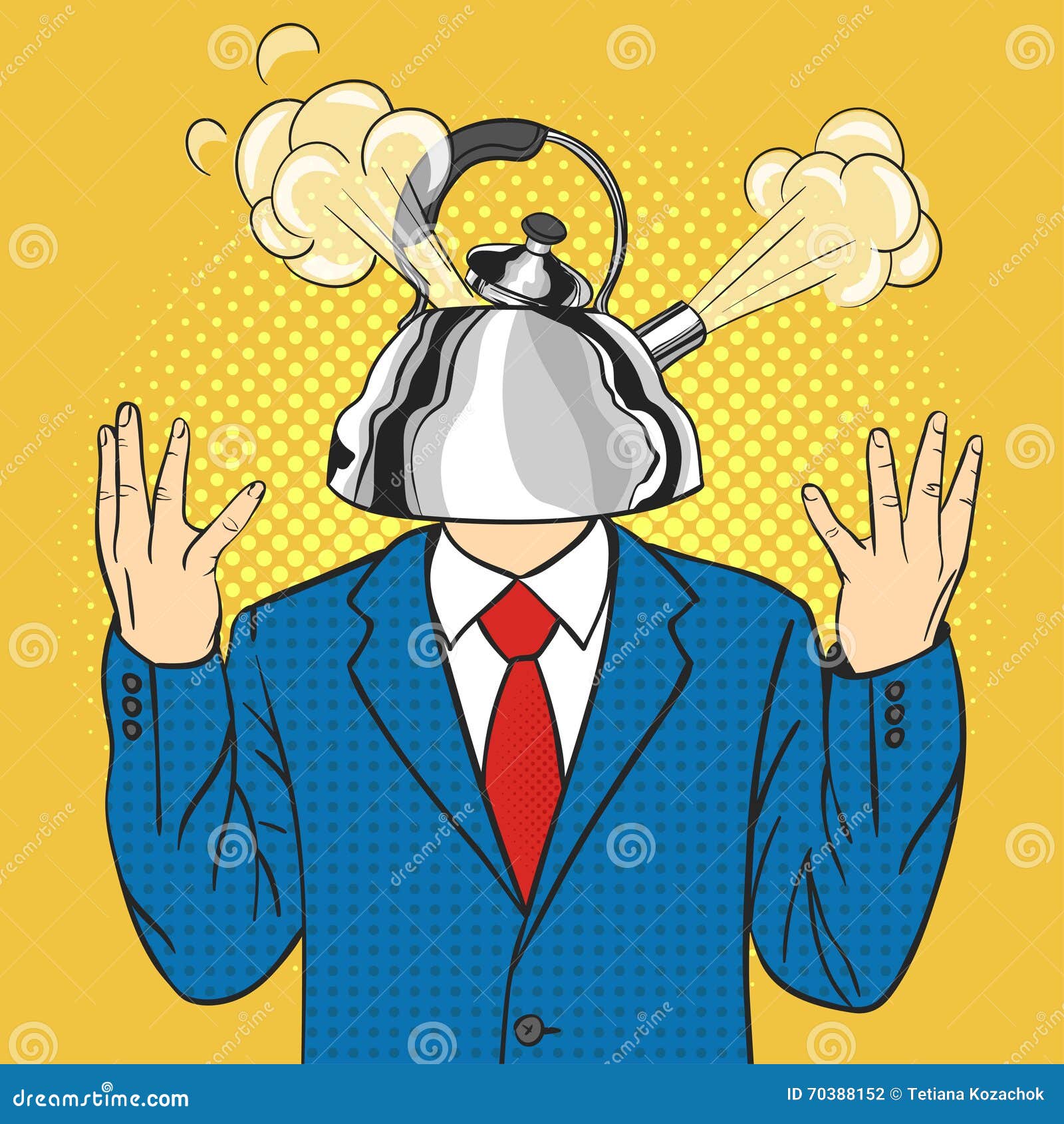 Kettle And Steam Cartoon Illustration | CartoonDealer.com #37614833