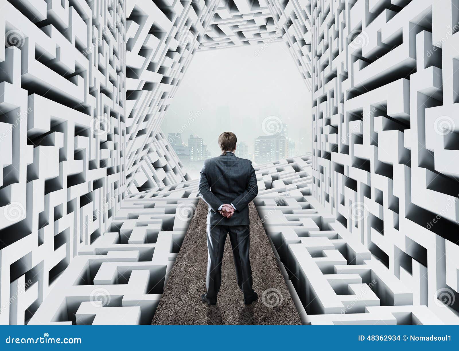 Businessman in labyrinth stock photo. Image of business - 48362934 Businessman in labyrinth stock photo. Image of business - 48362934