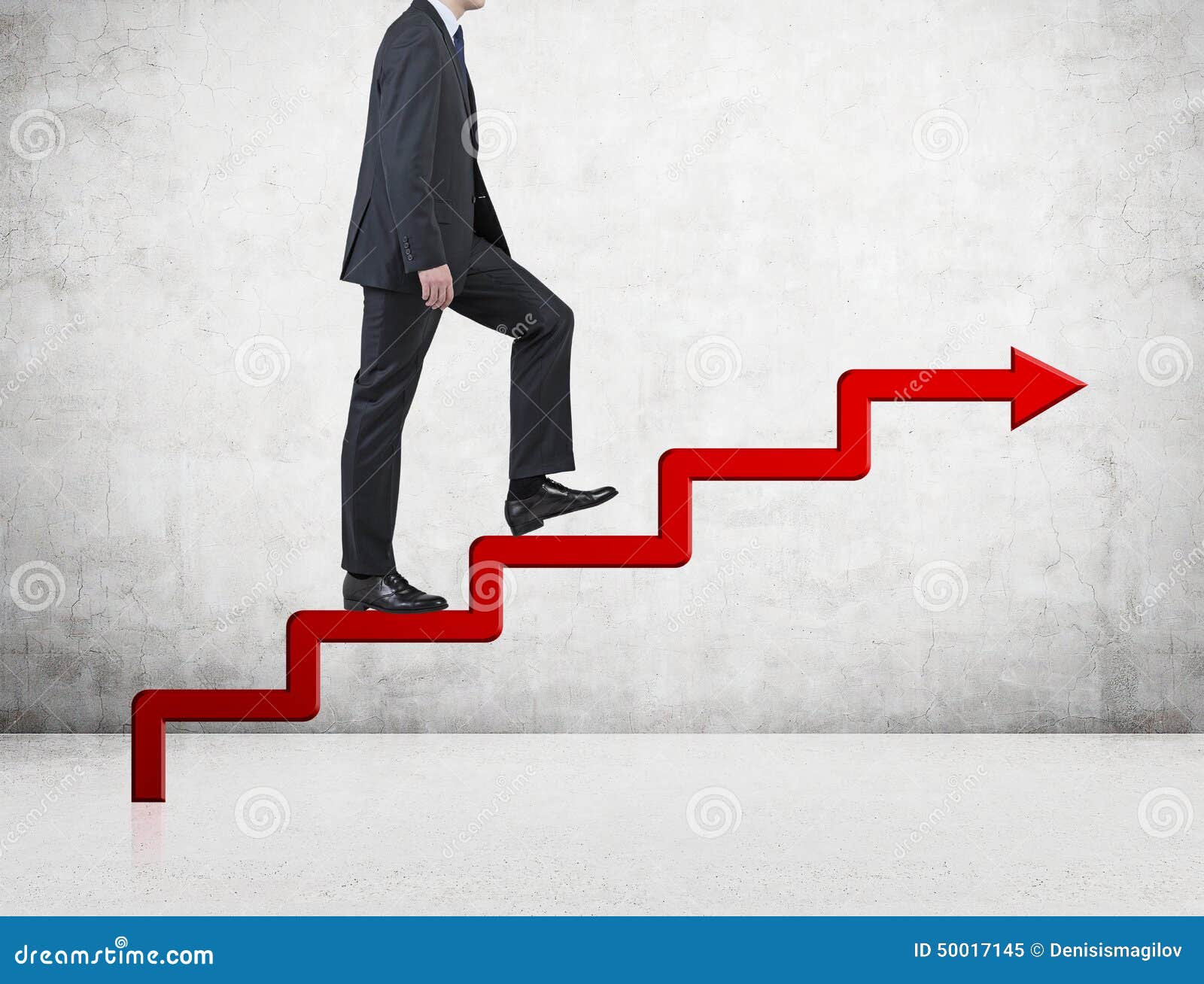 Businessman on ladder stock image. Image of drawing, financial - 50017145