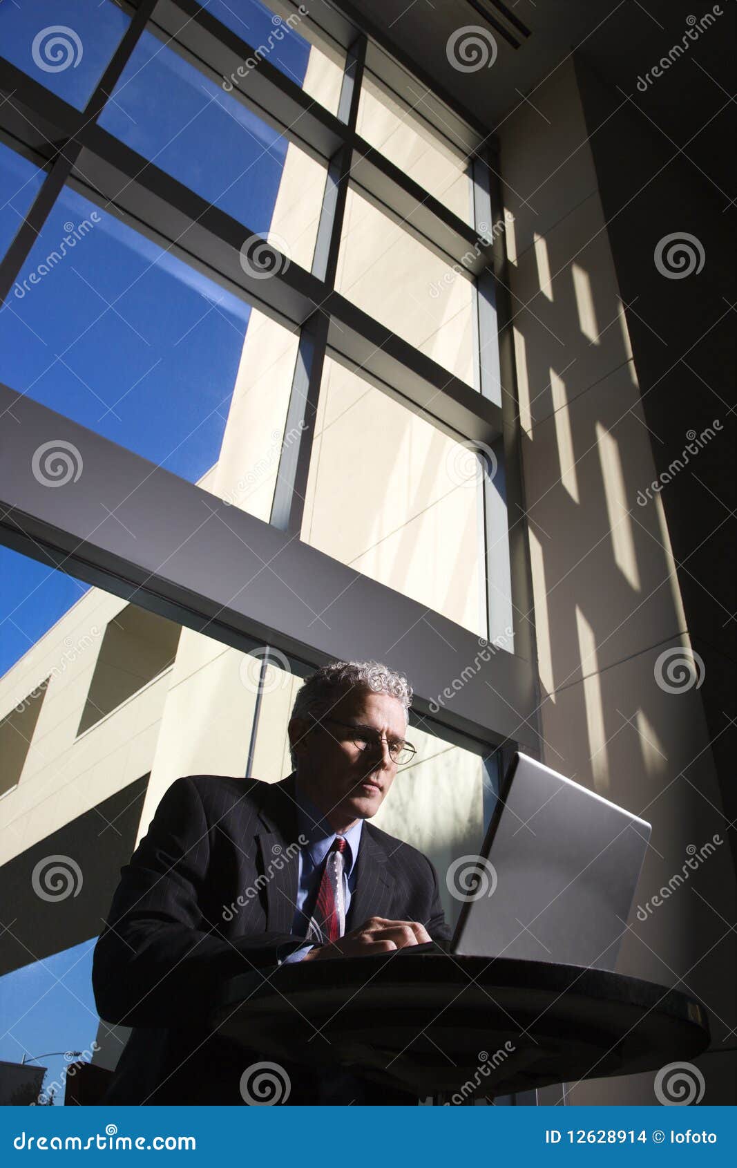 Businessman with Laptop Computer. Stock Photo - Image of businessman ...