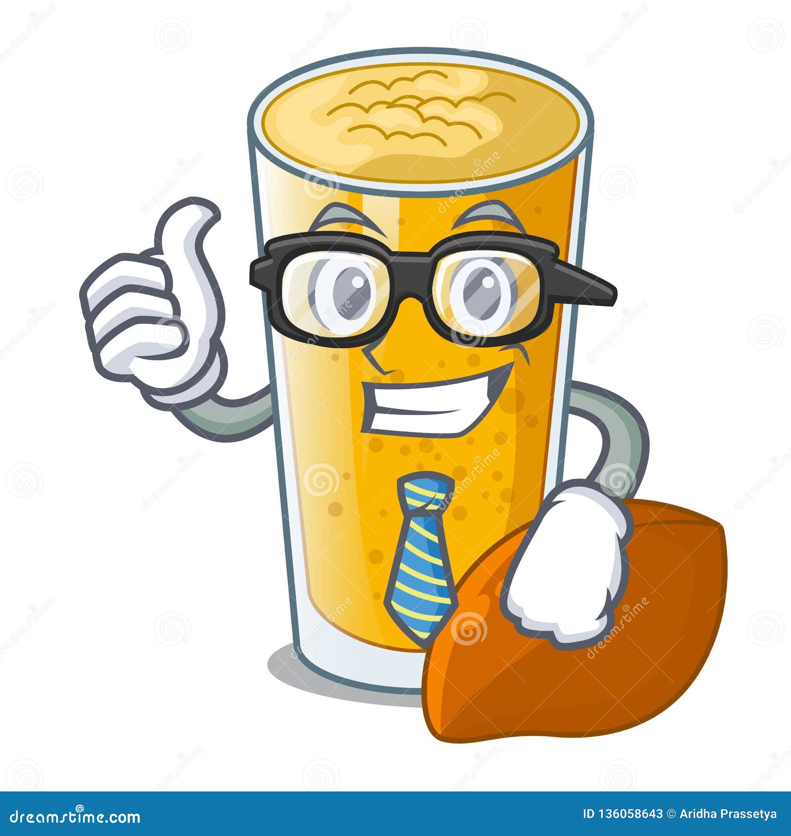 Businessman Lassi Mango in a Cartoon Bottle Stock Vector - Illustration ...