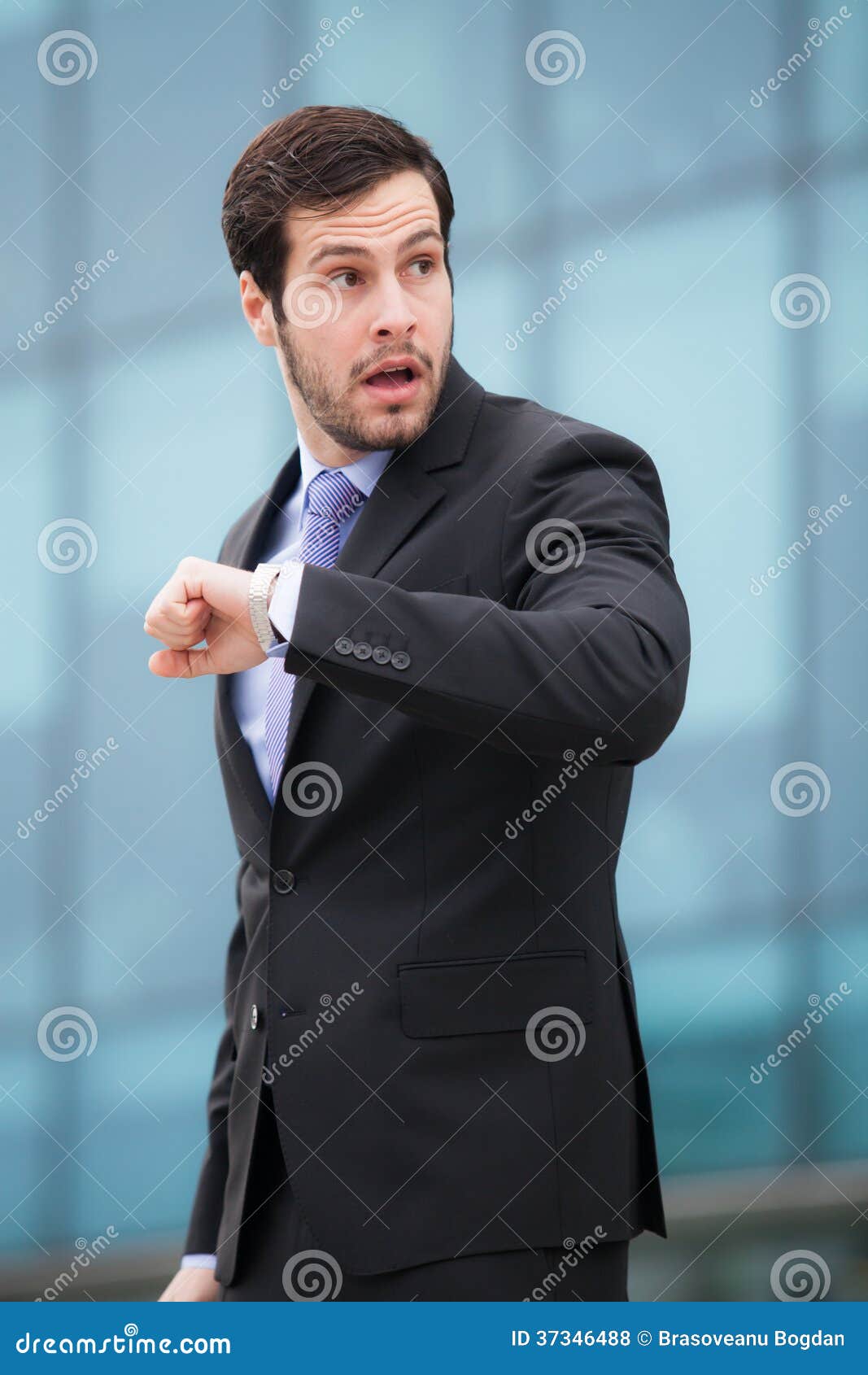 Businessman in late stock photo. Image of manager, attitude - 37346488