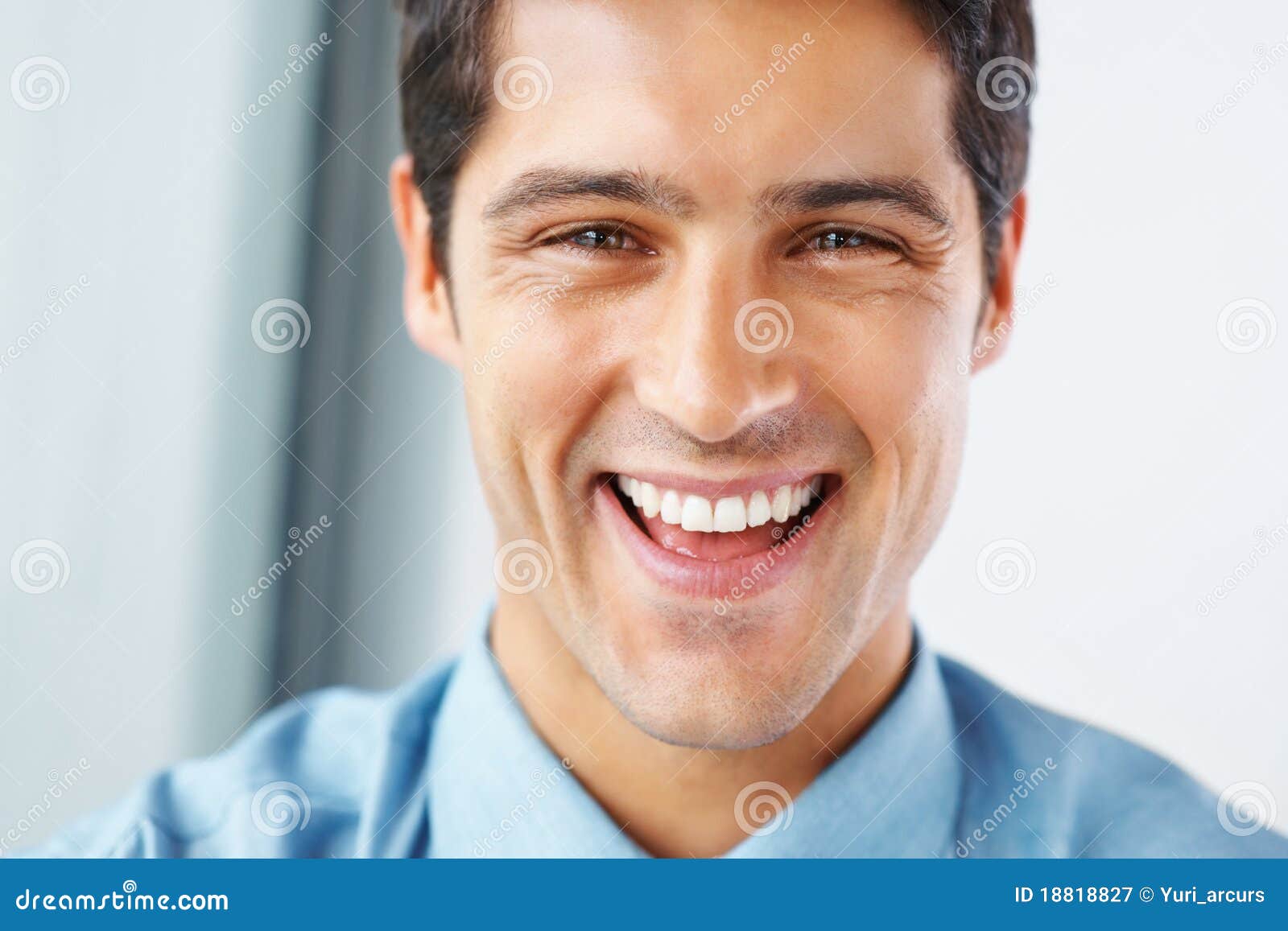 Businessman laughing stock image. Image of happy, cheerful - 18818827
