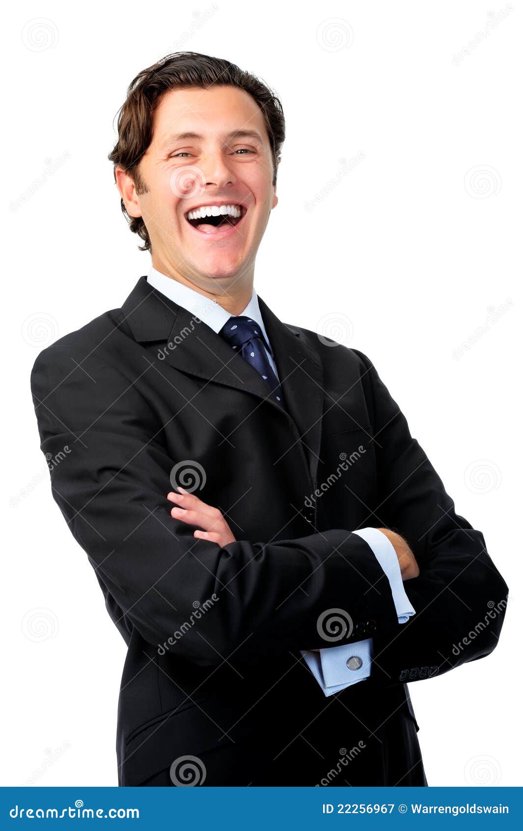 Businessman Laughing Out Loud Stock Image - Image of caucasian ...