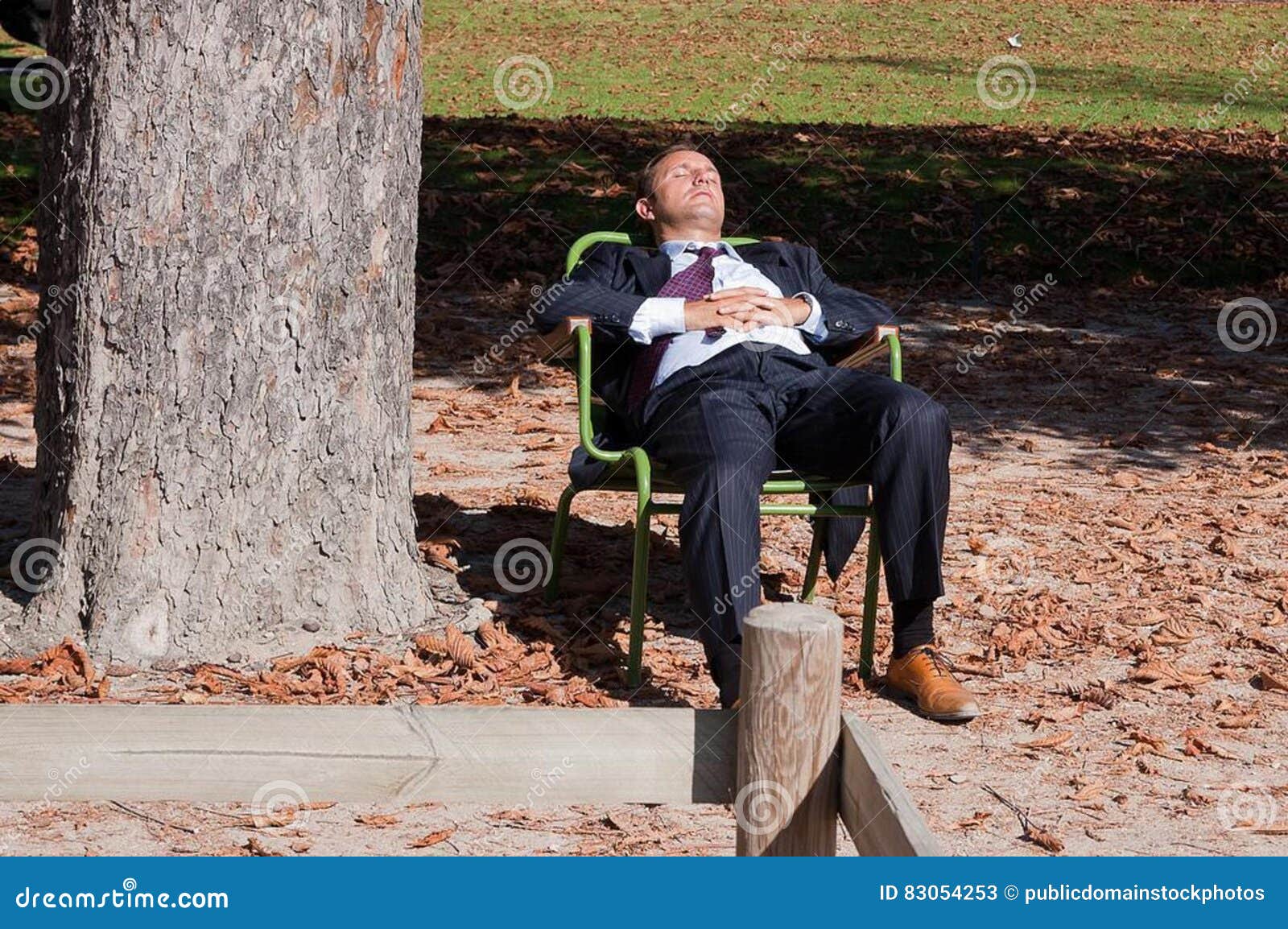 Businessman In Lawn Chair Picture. Image: 83054253