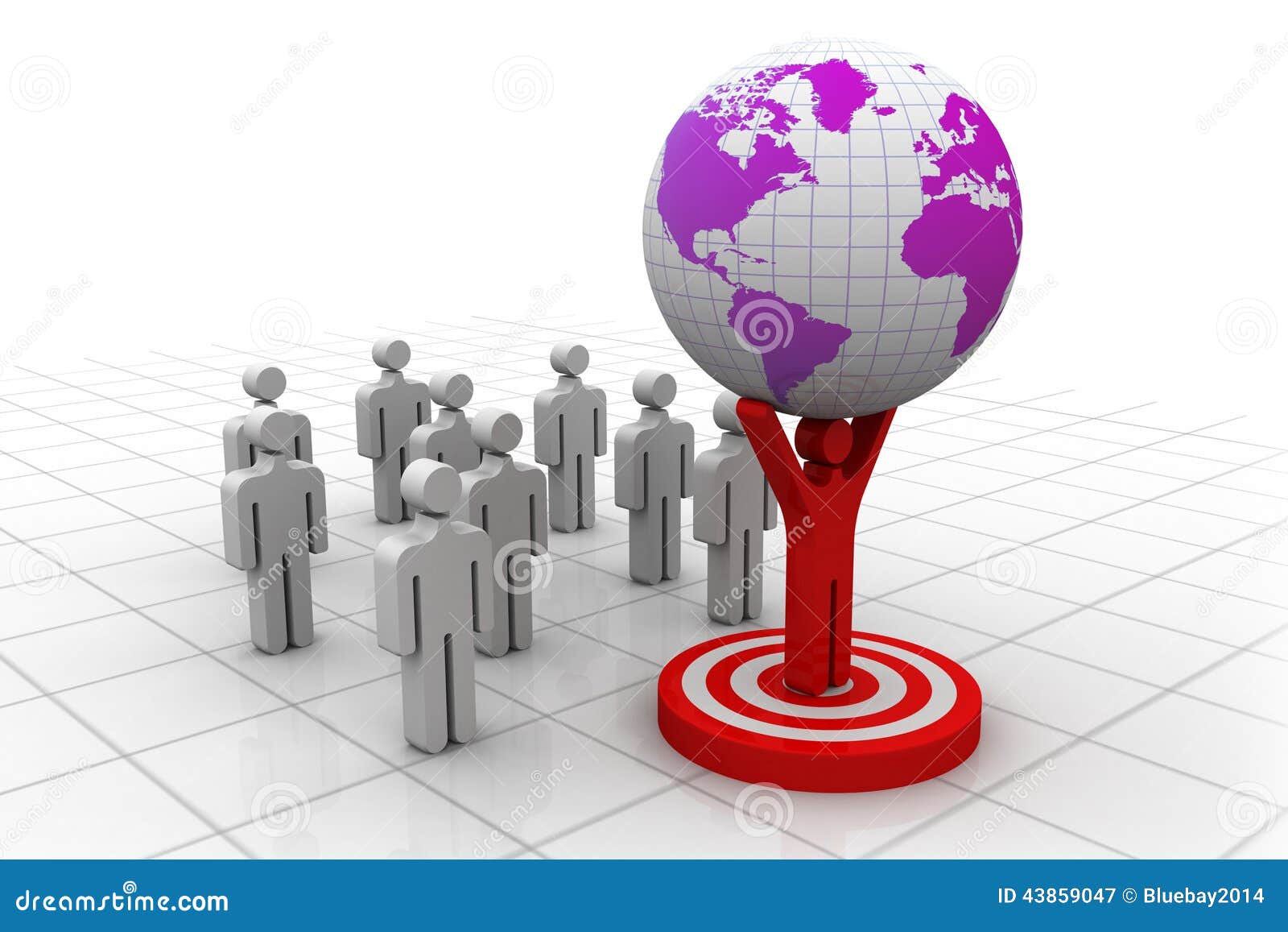 Businessman, Leader Lifting World Stock Illustration - Illustration of ...