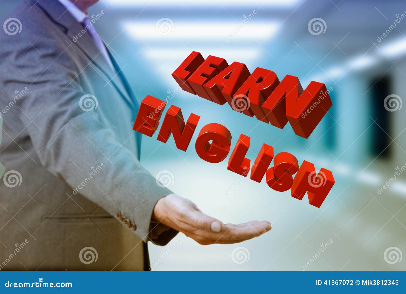 Businessman learn english stock photo. Image of speak - 41367072