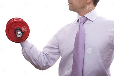 Businessman Lifting Weights Stock Image - Image of gymnastics, athlete ...