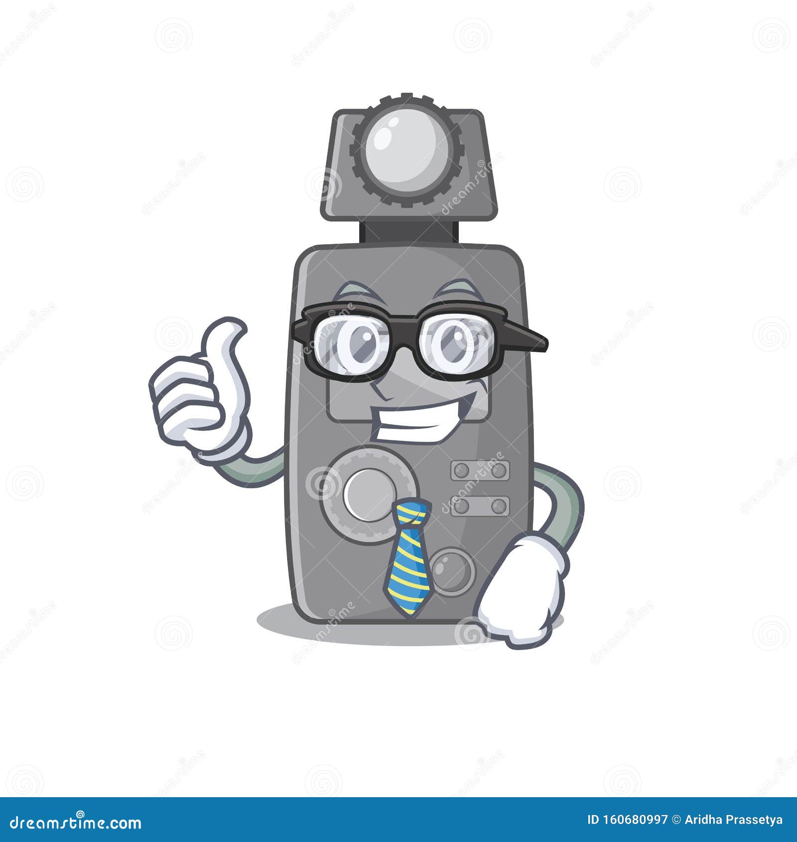 Businessman Light Meter Isolated with the Cartoon Stock Vector ...