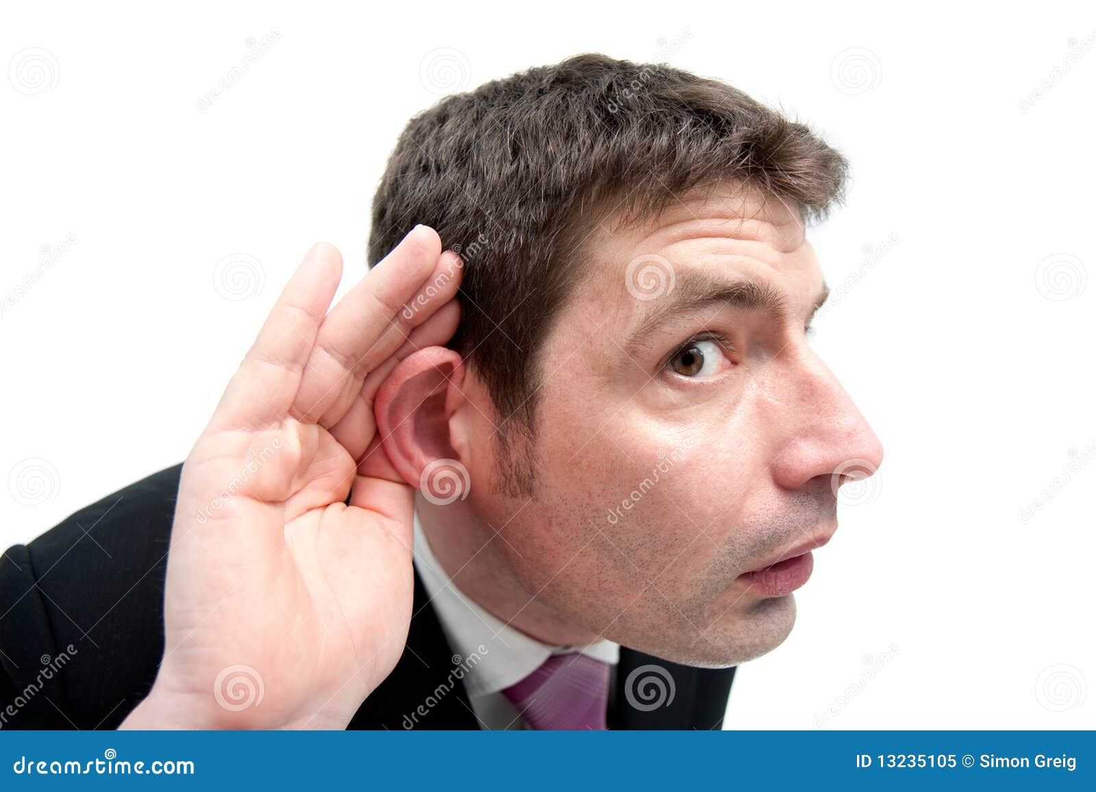 Businessman Listening stock image. Image of business - 13235105