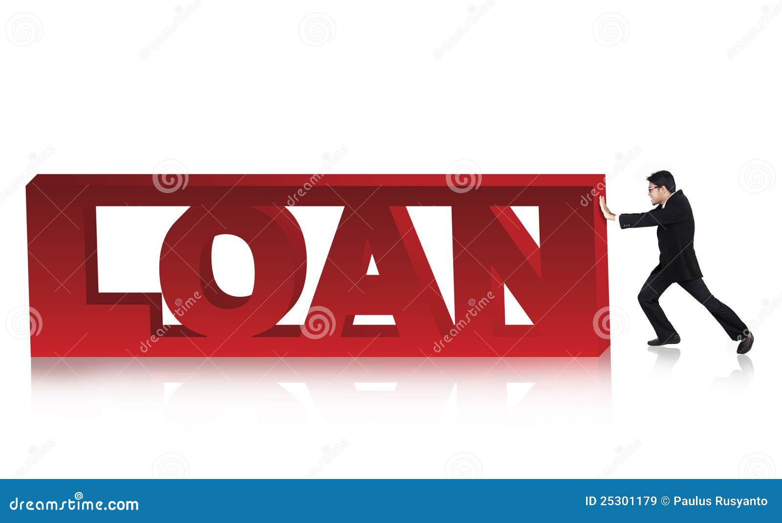 Businessman with loan sign stock image. Image of contract - 25301179