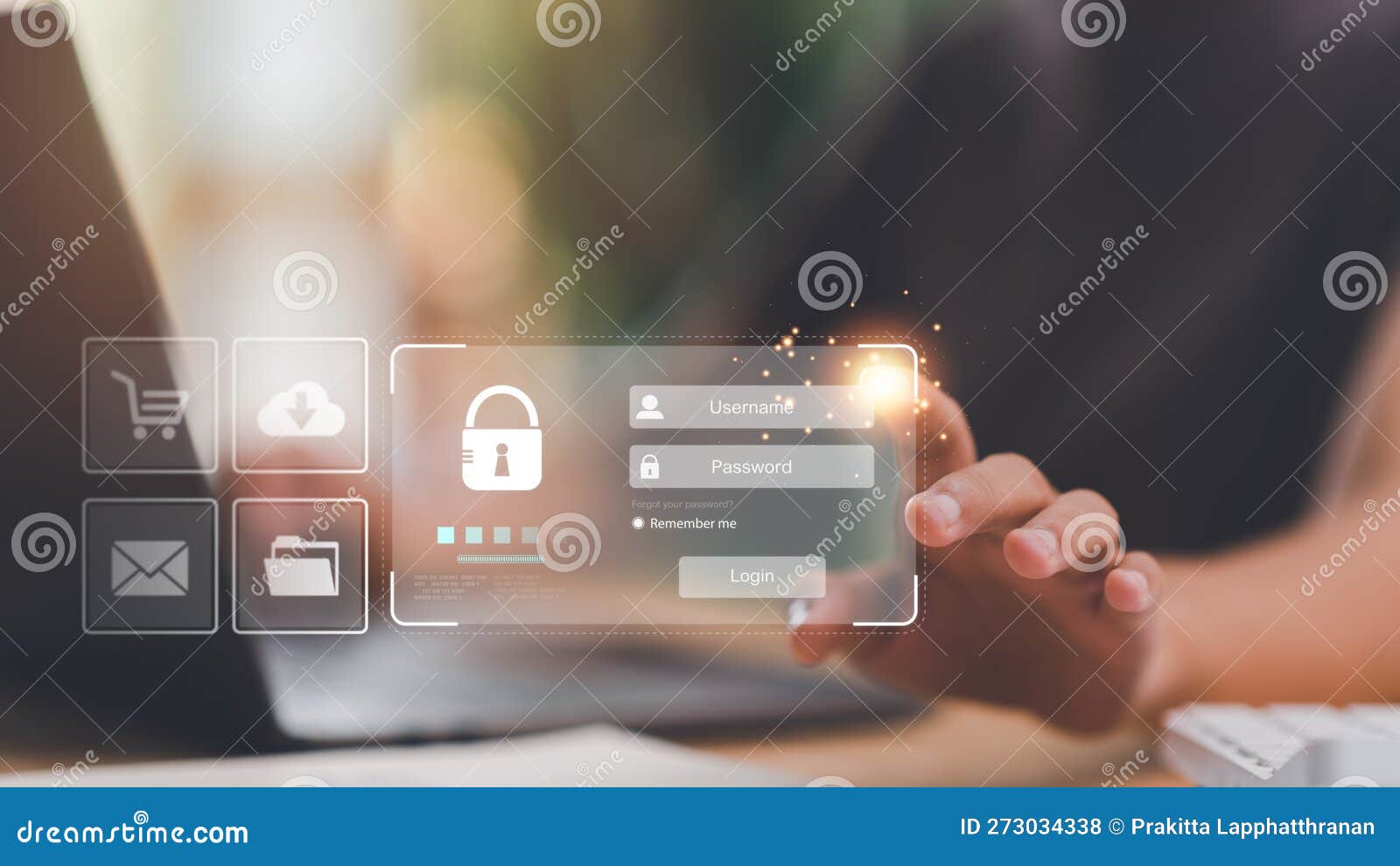 Network Authorization Concept Isometria. Identification System Royalty ...