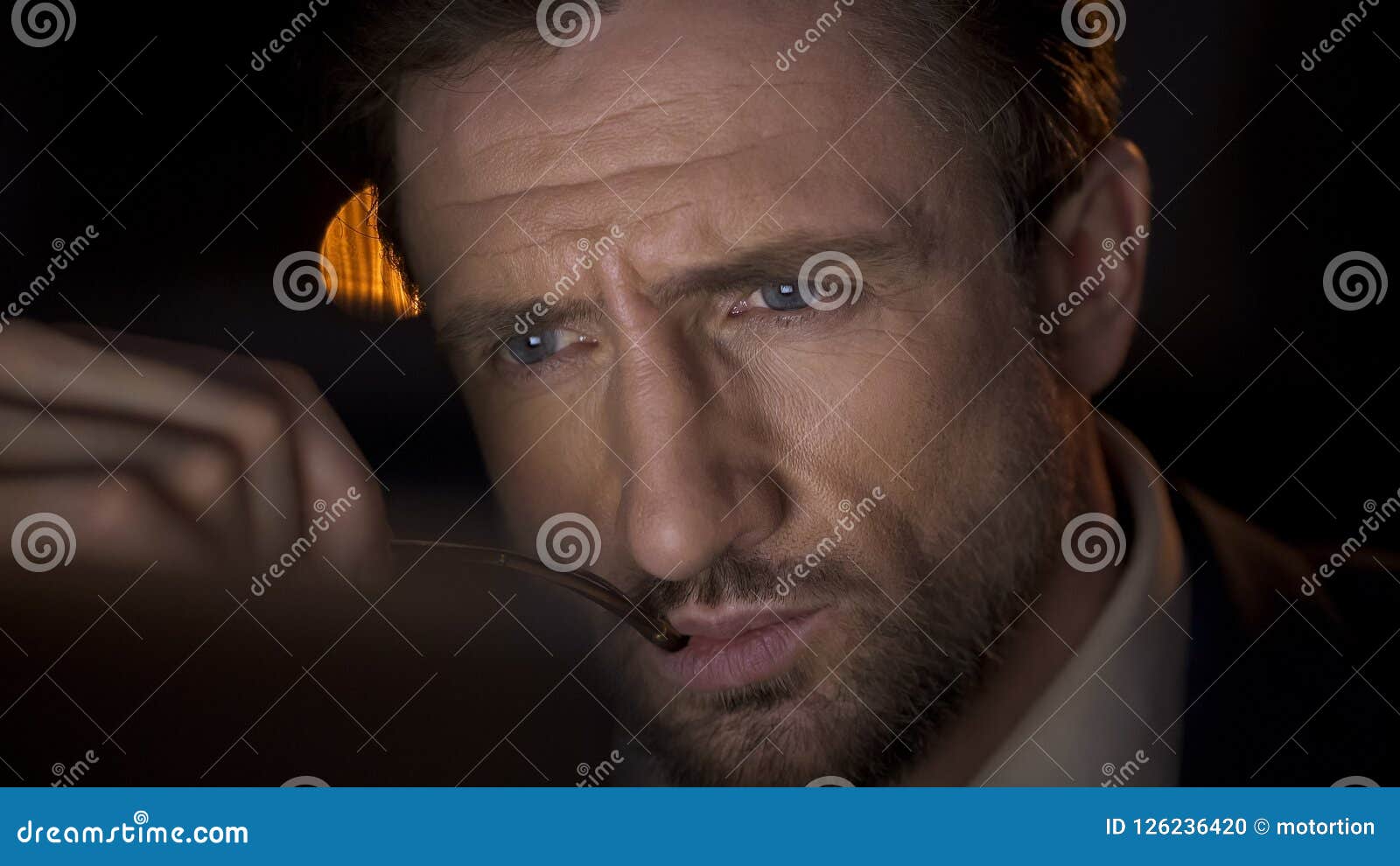 Businessman Looking Attentively at Computer Screen, Thinking about ...