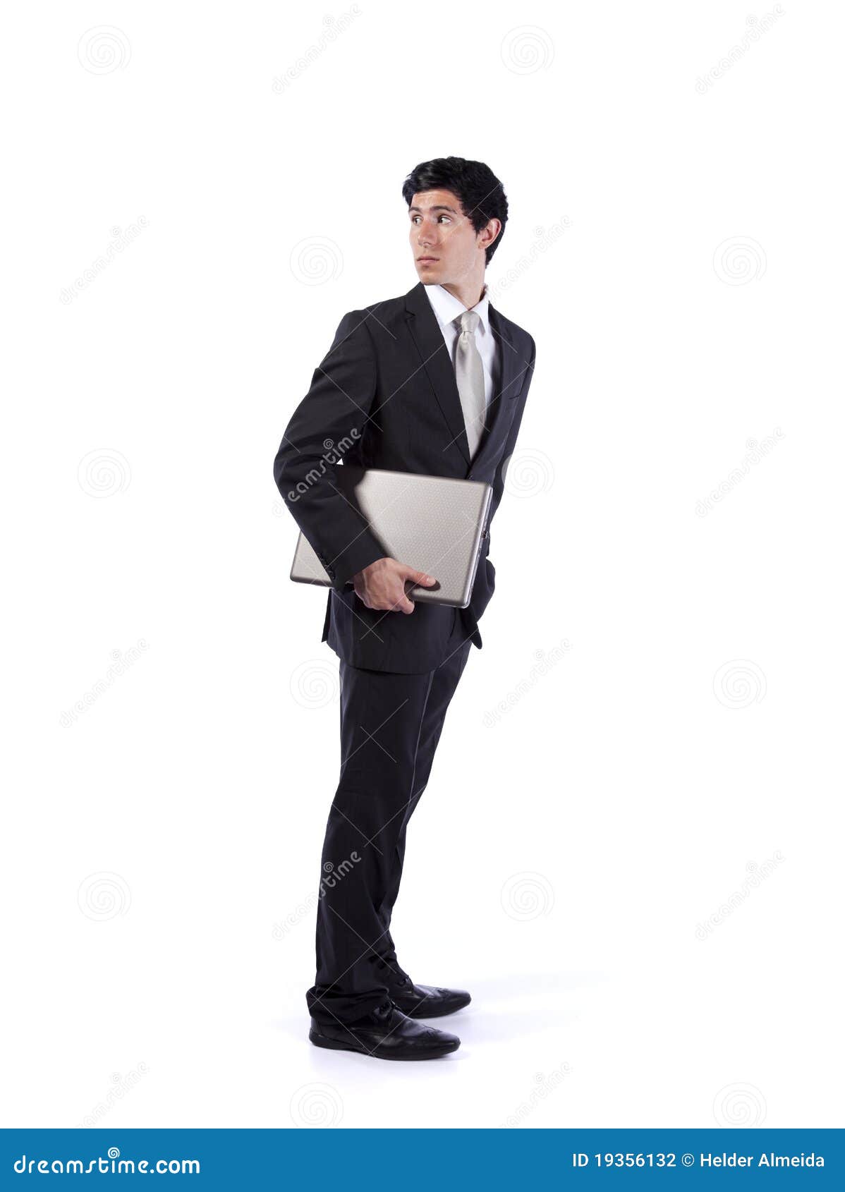 Businessman looking back stock photo. Image of confidence - 19356132