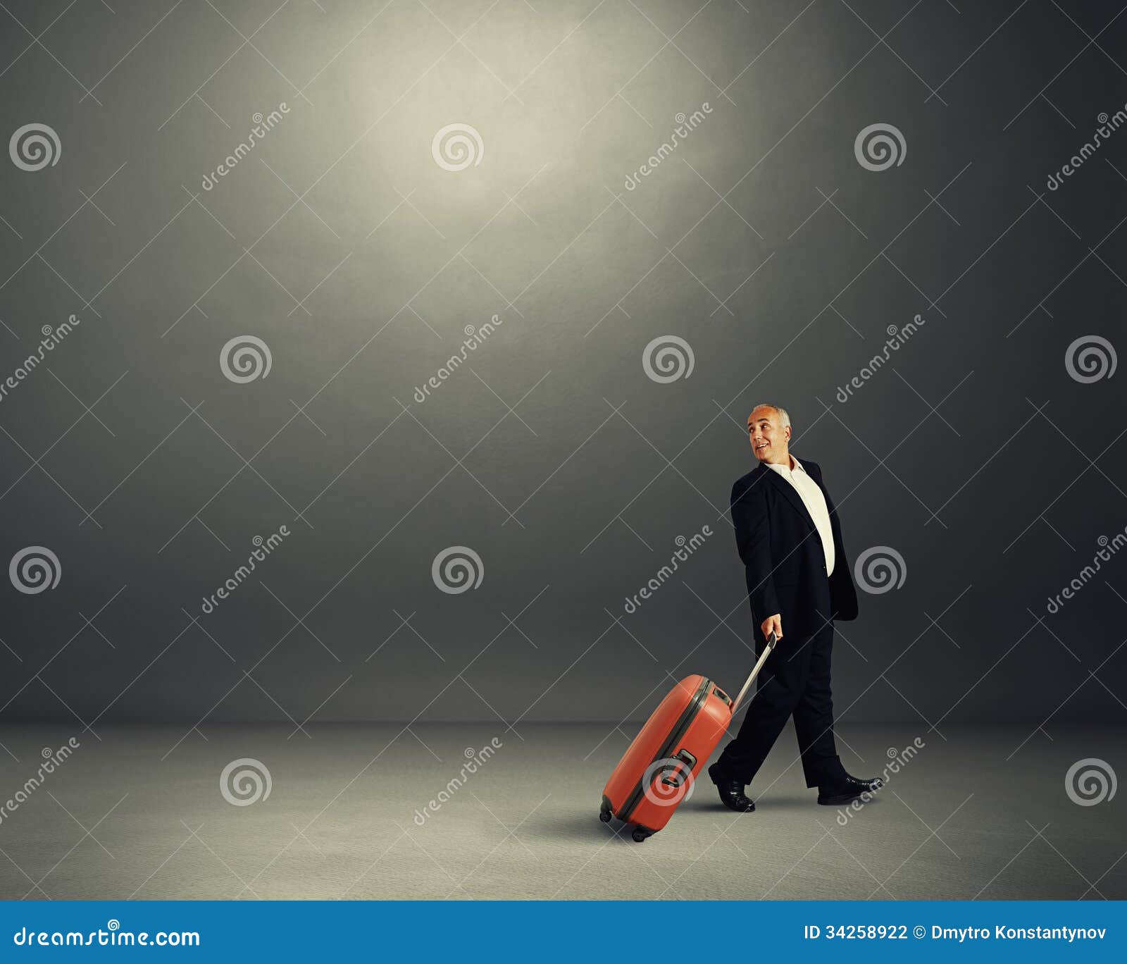 Businessman looking back stock photo. Image of traveler - 34258922