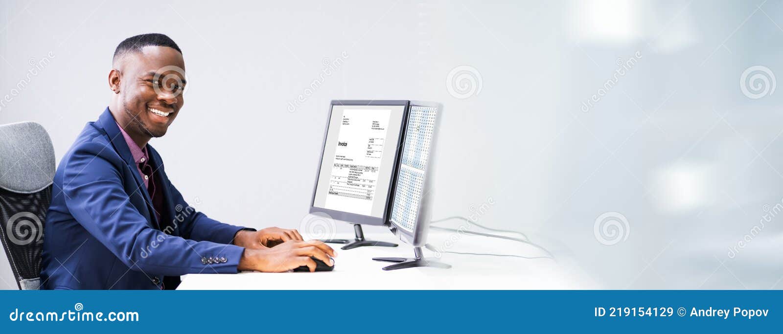 Monitors Spreadsheet Man Stock Photos - Free & Royalty-Free Stock ...