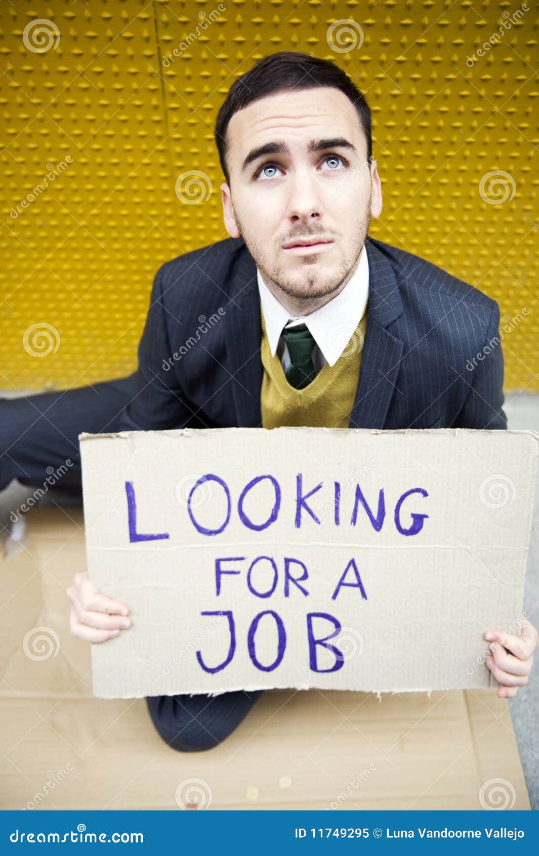 Businessman Looking for a Job Stock Image - Image of finance ...