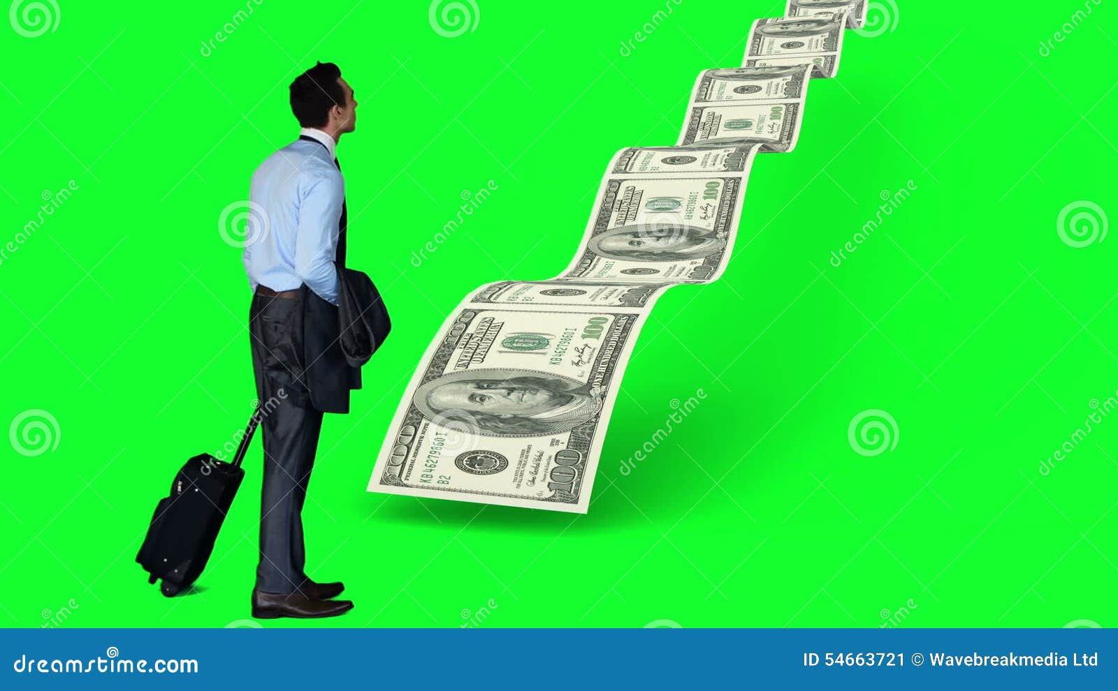 Businessman Looking at Money Path Stock Video - Video of elegant, path ...