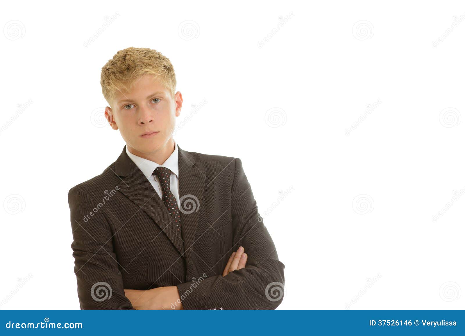 Businessman Looking Seriously Stock Photo - Image of black, portrait ...