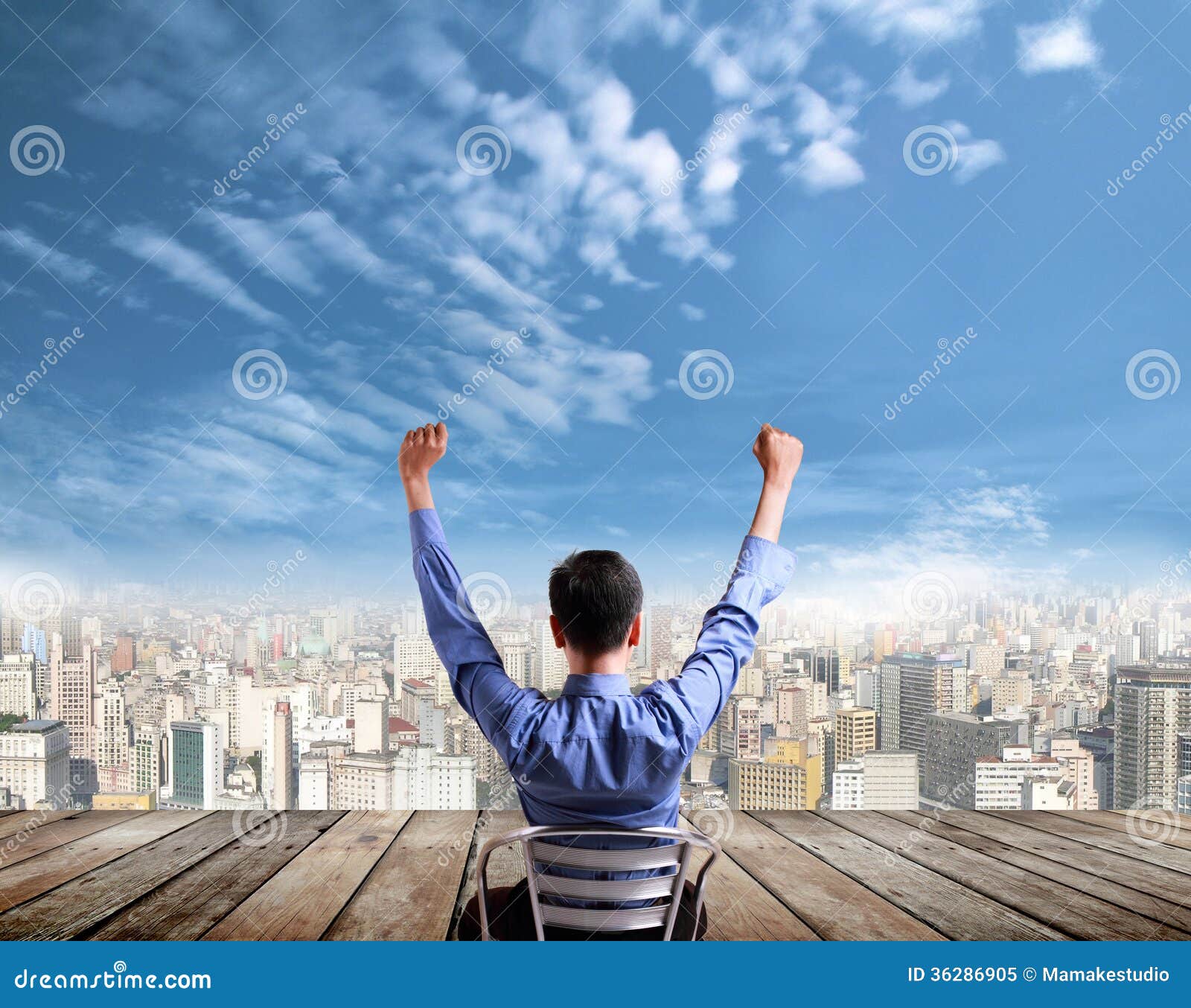 Businessman Looking Success Stock Image - Image of male, businessman ...