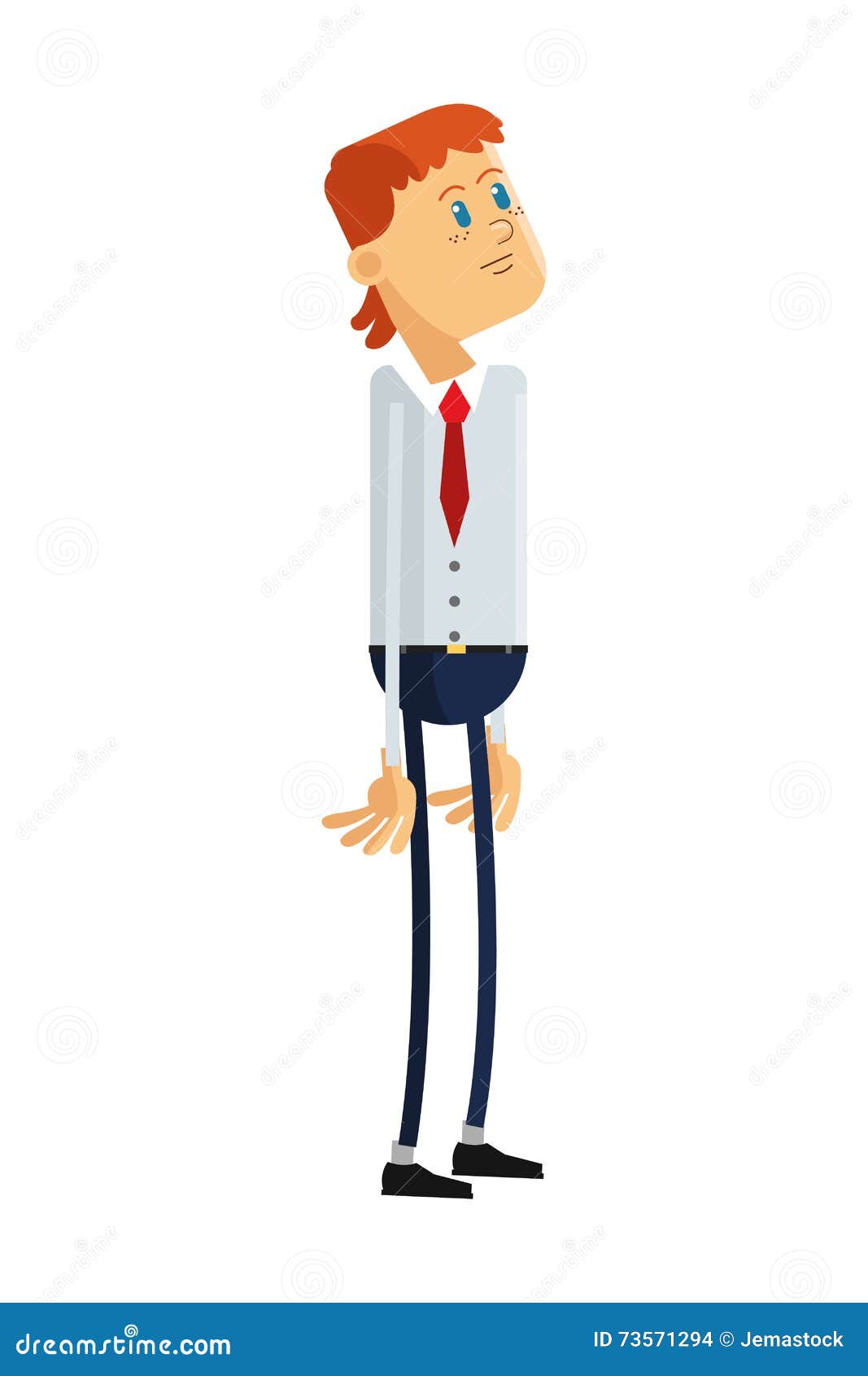 Businessman Looking Up Icon Stock Illustration - Illustration of sign ...