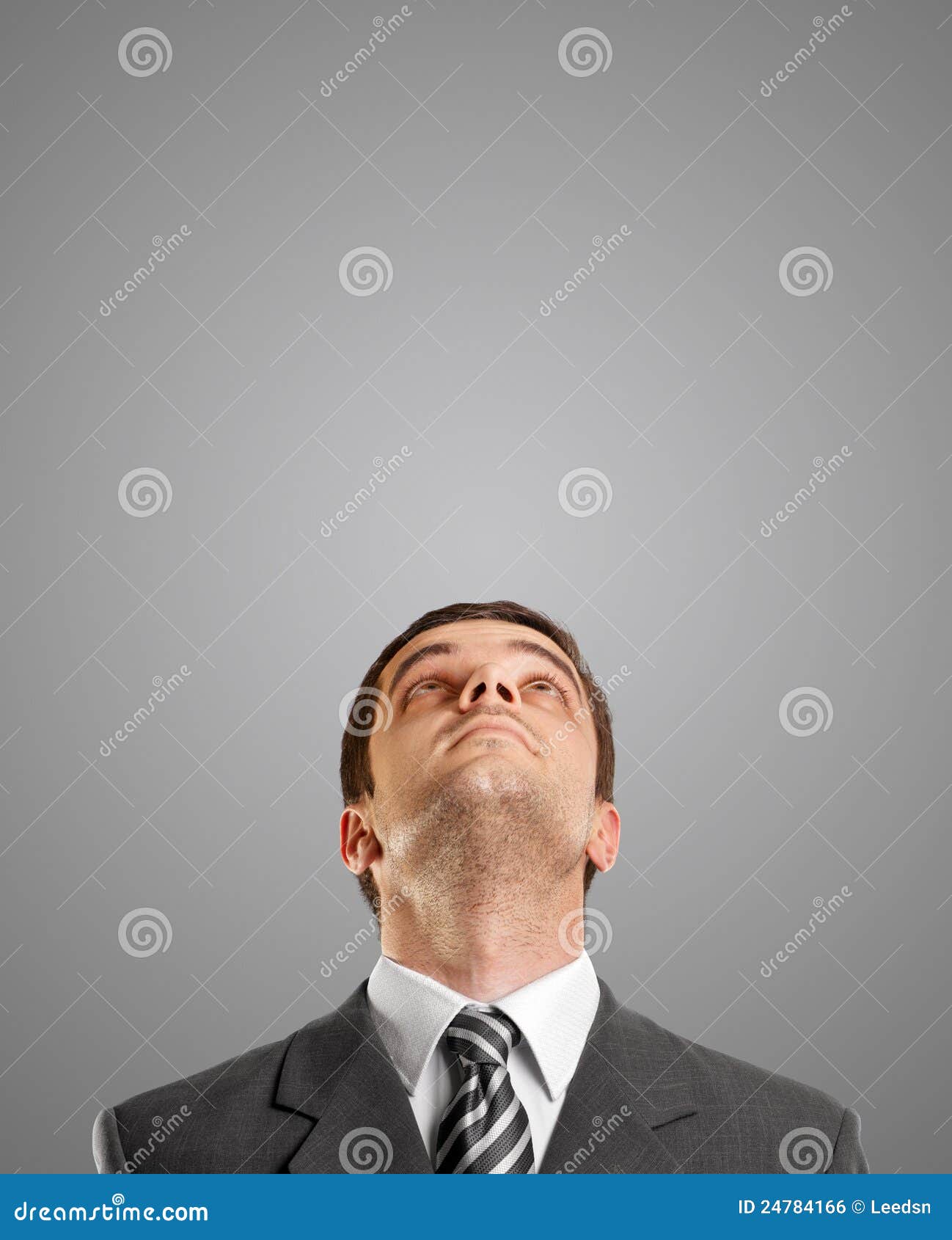 Businessman Looking Upwards Stock Photo - Image of leader, caucasian ...