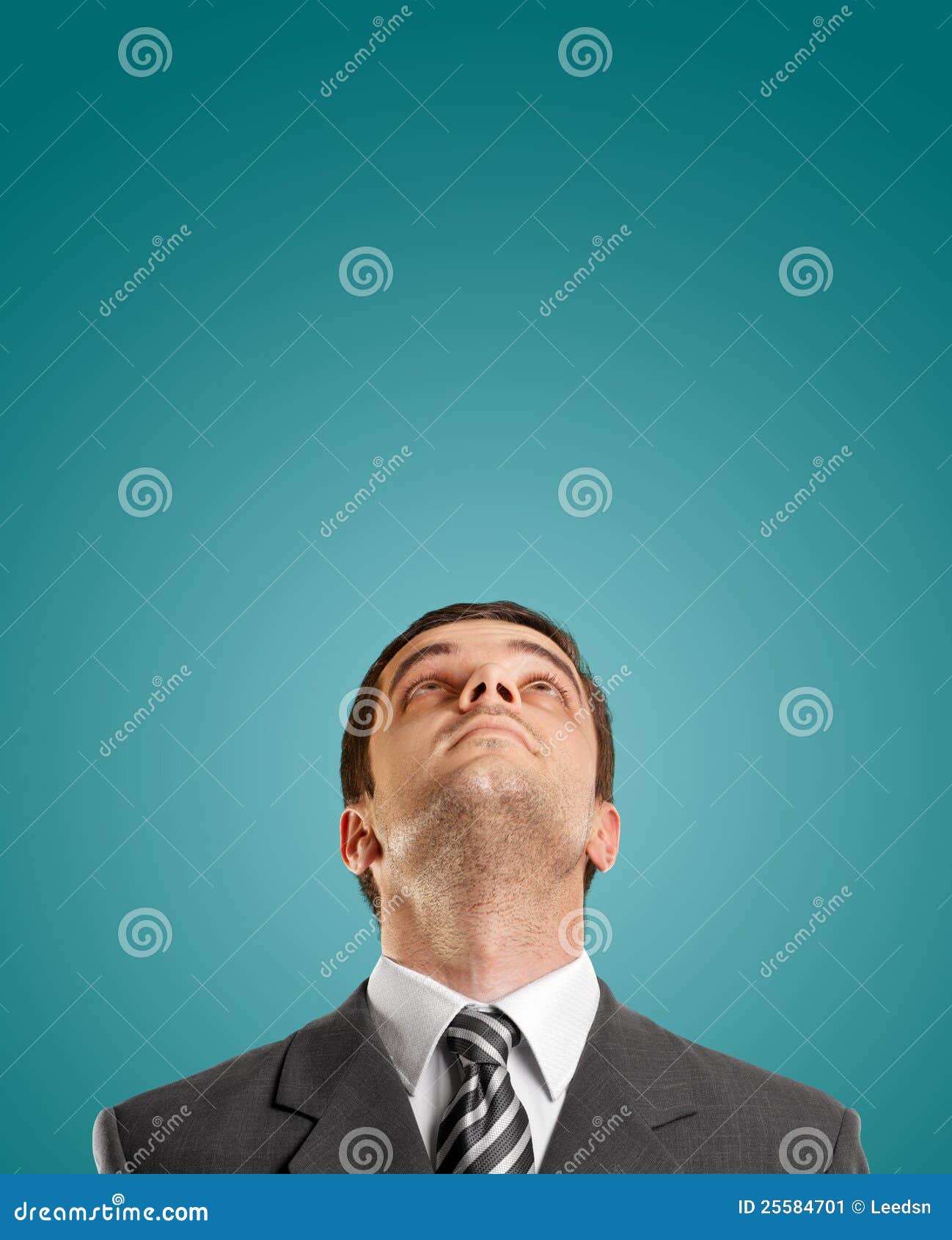 Businessman Looking Upwards Stock Image - Image of contemporary ...