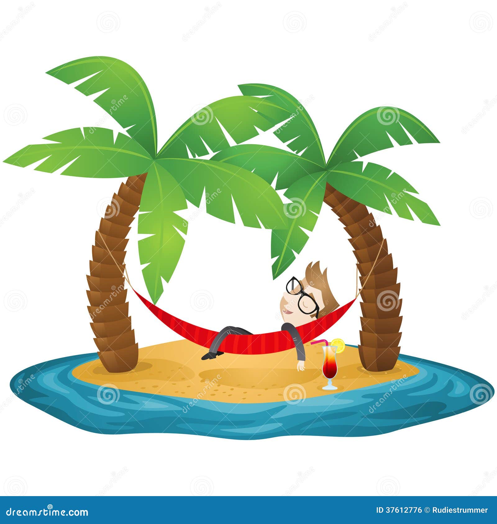 Free clipart hammock cartoon