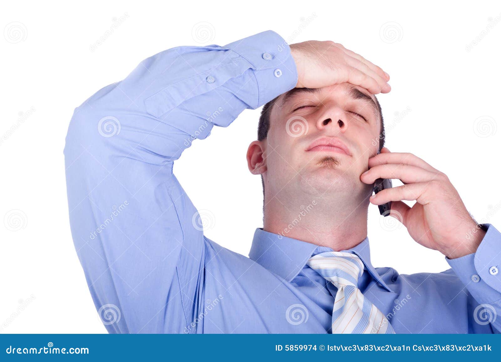 Businessman Make a Phone Call Stock Photo - Image of connection, male ...