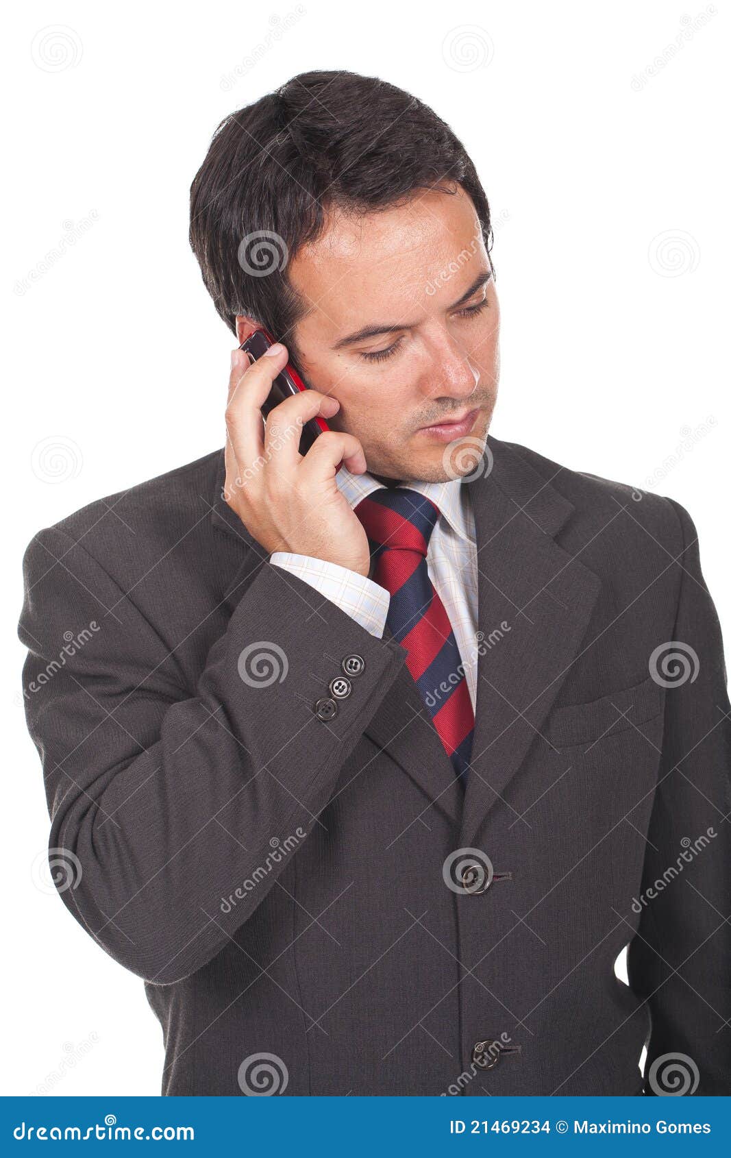 Businessman Making a Call on His Cellphone Stock Photo - Image of ...