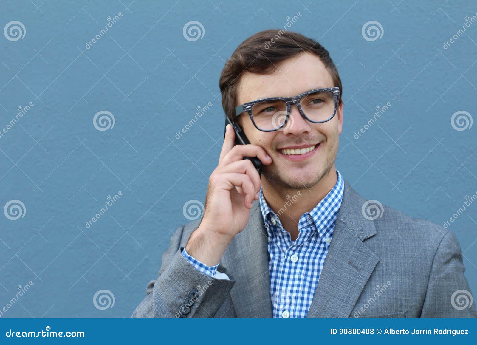 Businessman Making a Call Outside Stock Photo - Image of coffee ...