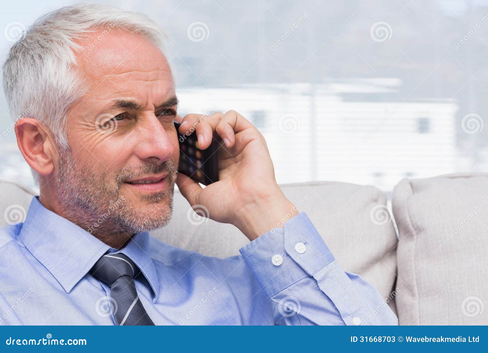 Businessman making a call stock image. Image of looking - 31668703