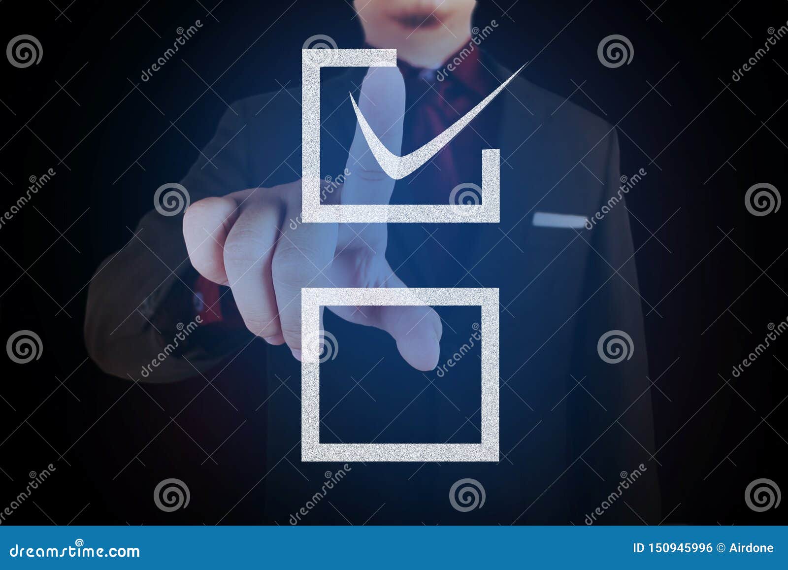 Businessman Making a Choice Stock Photo - Image of business, solution ...