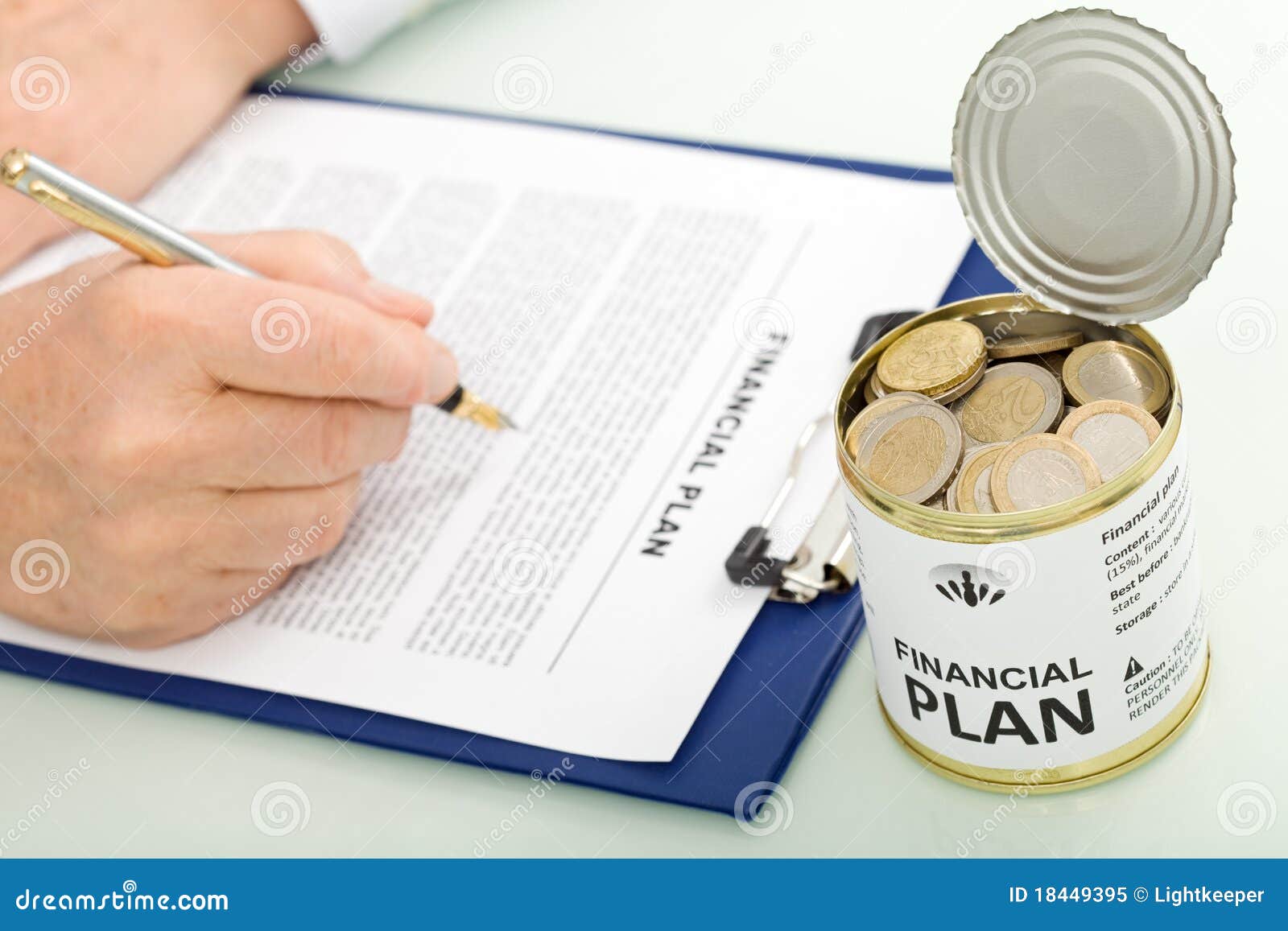 Businessman Making Financial Plan Stock Image - Image of resources ...
