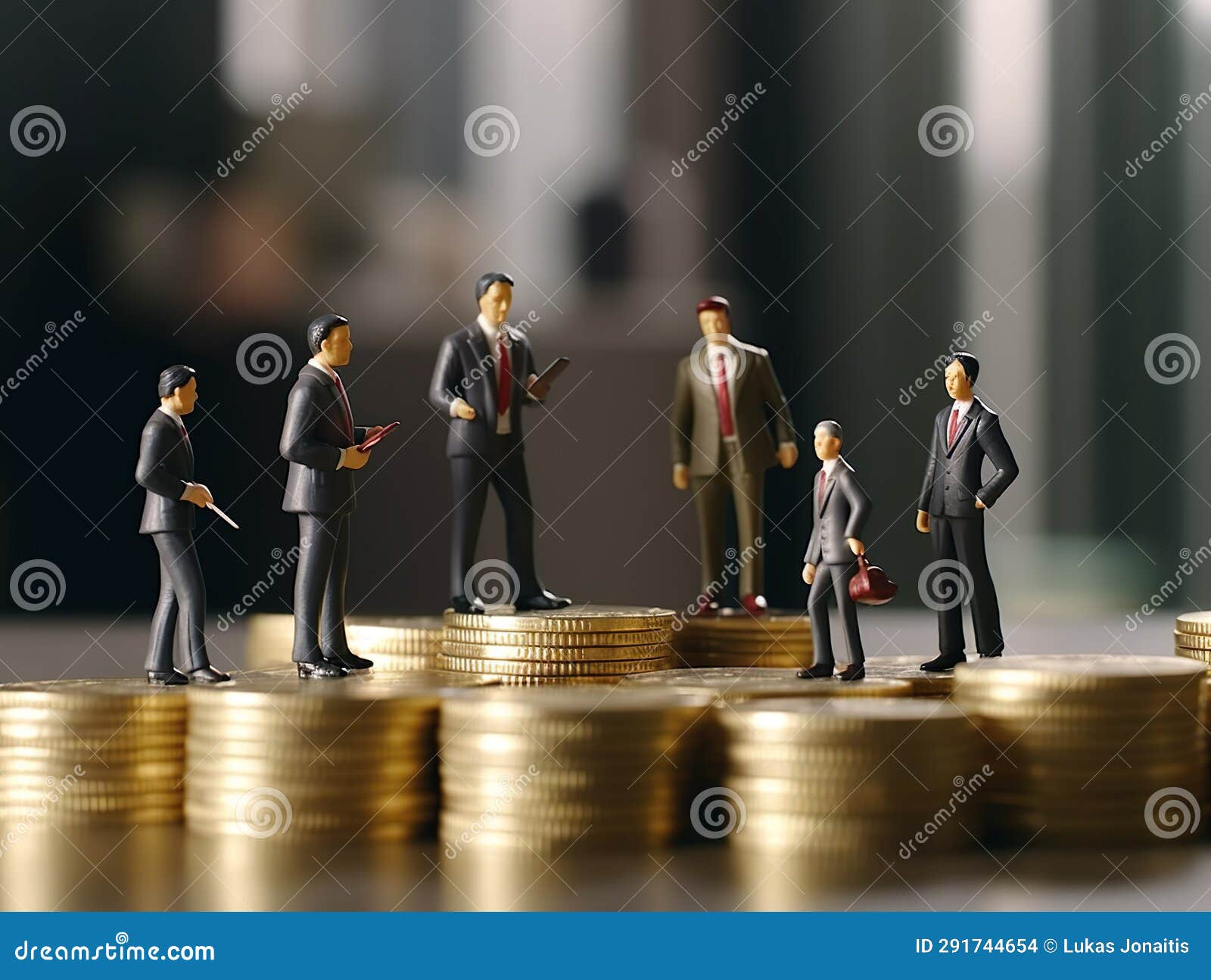 Businessman making money stock illustration. Illustration of person ...