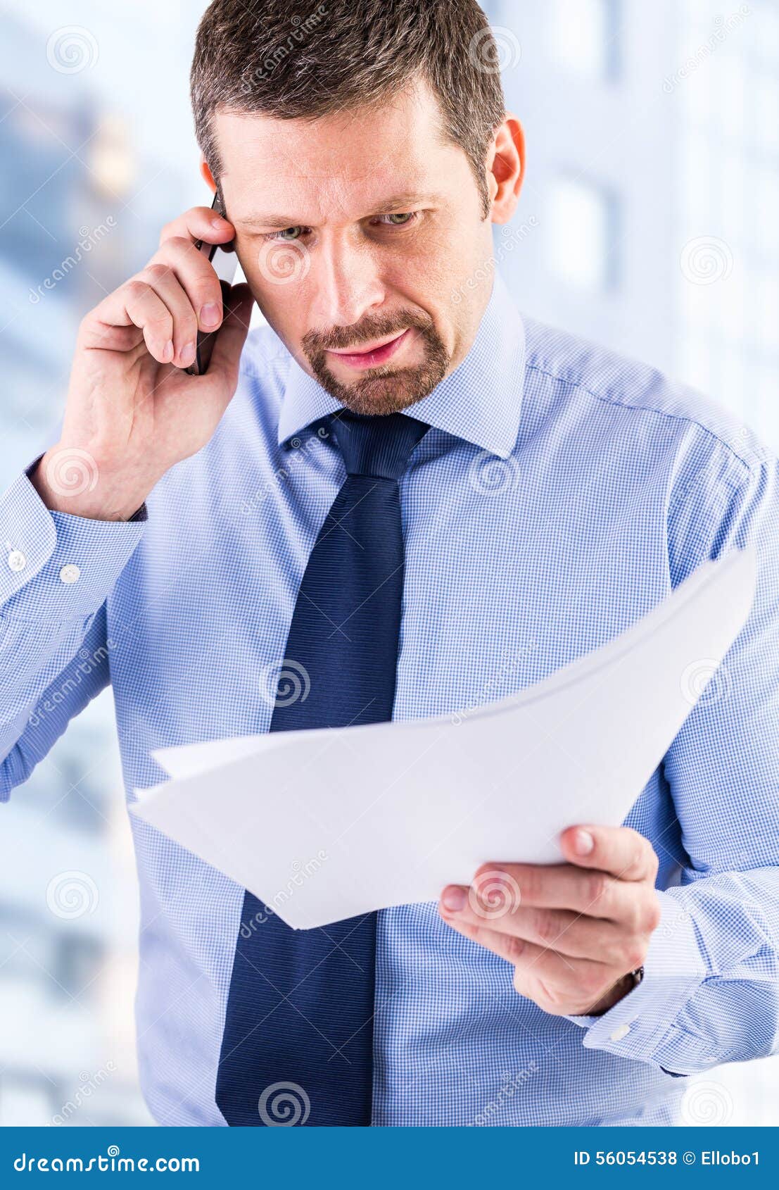 Businessman Making a Phone Call. Stock Photo - Image of phone, people ...