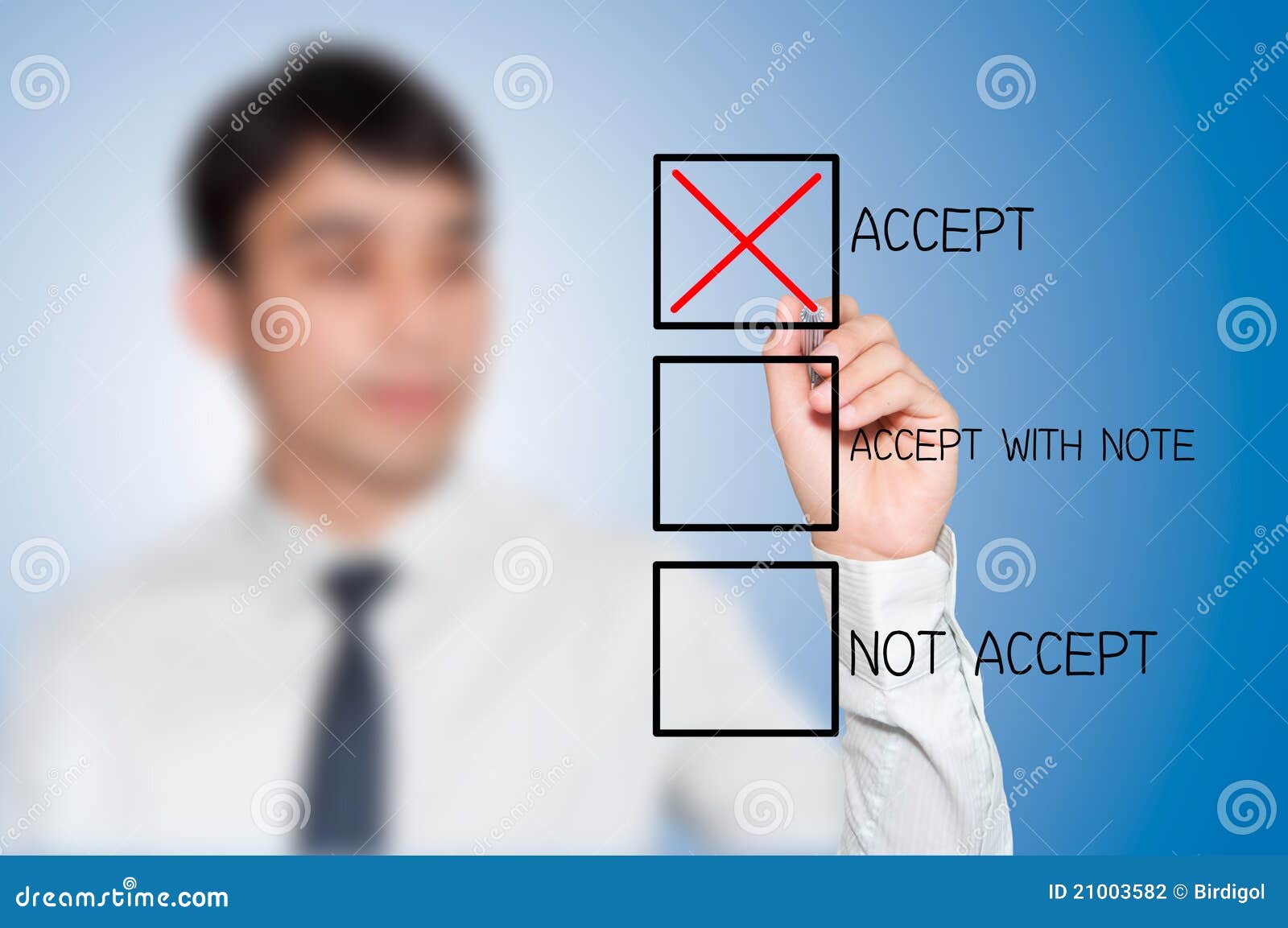 Businessman Making a Positive Decision Stock Photo - Image of education ...