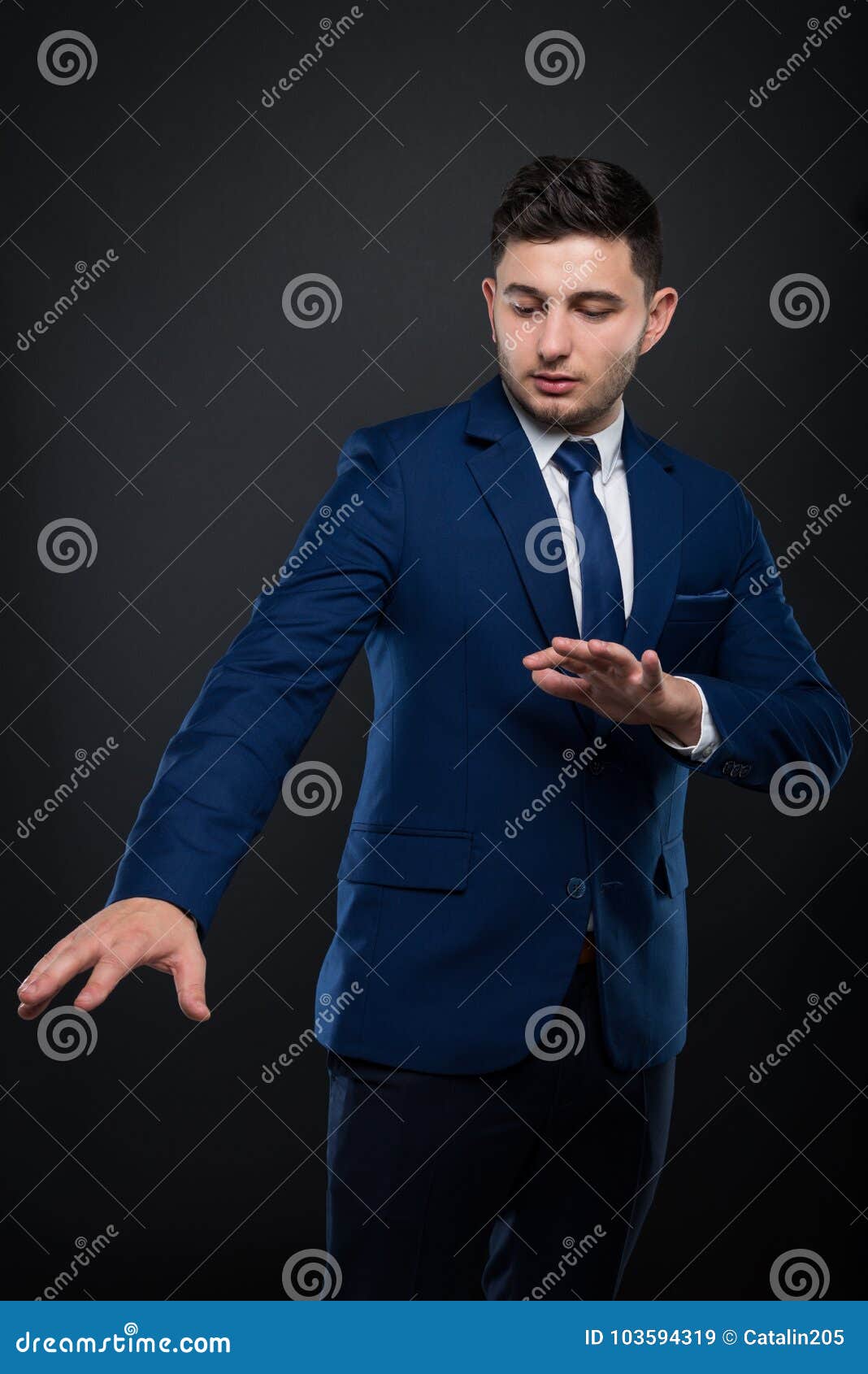Businessman Making a Refuse Gesture with His Hand Stock Image - Image ...