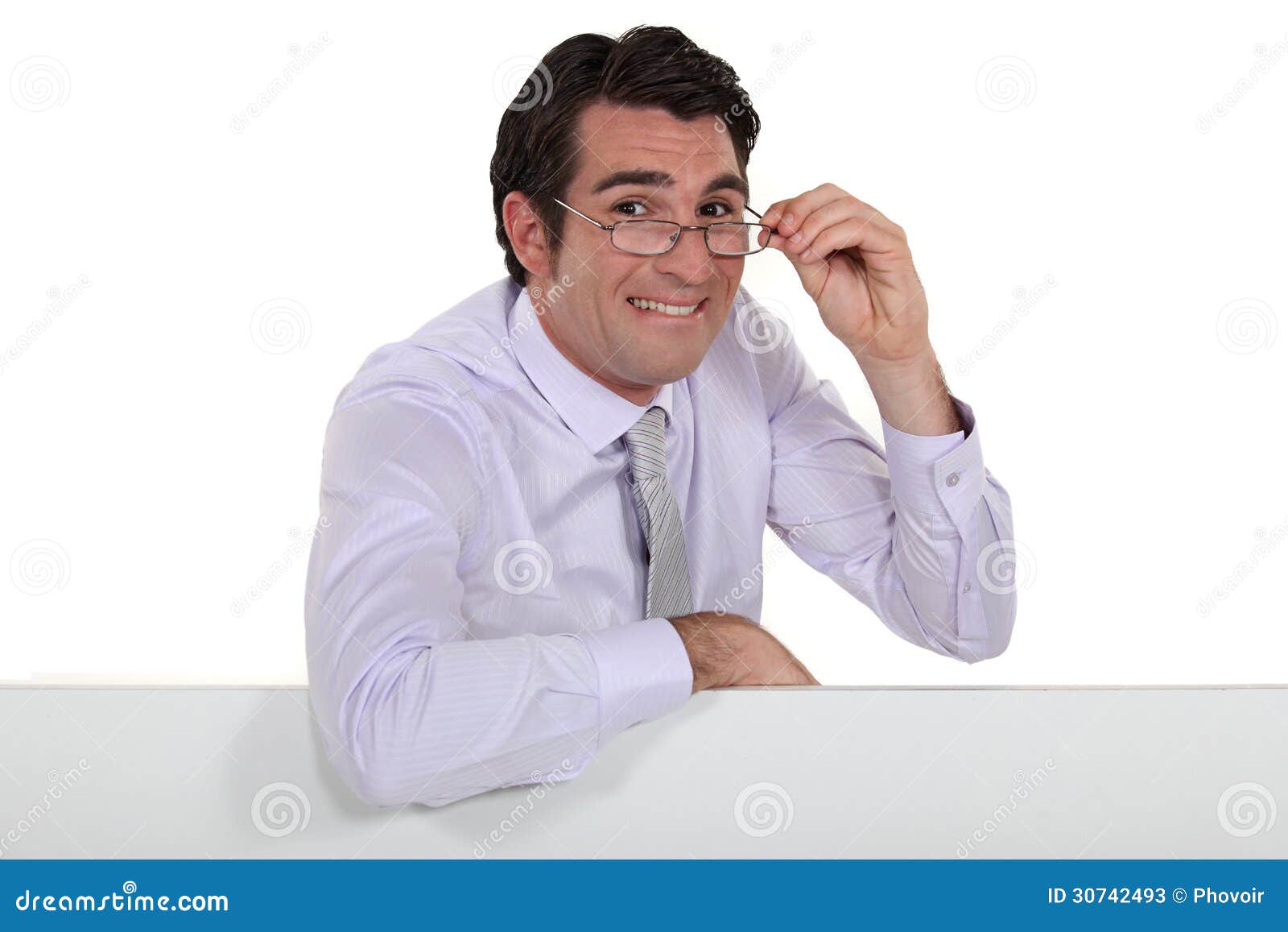 Businessman Making a Weird Face. Stock Image - Image of caucasian ...