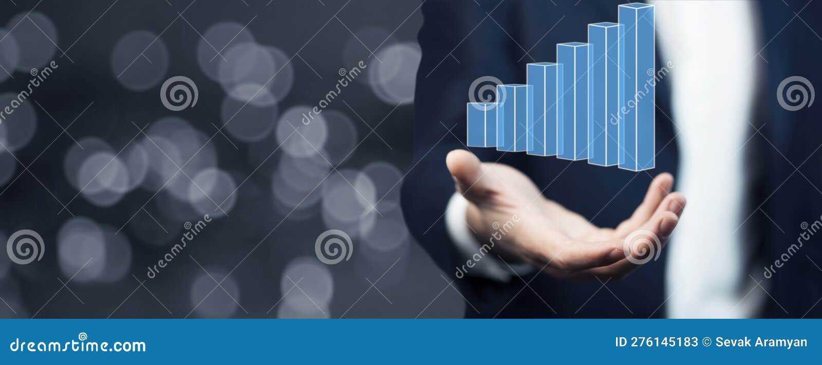 Businessman Man Holding a Graph Stock Illustration - Illustration of ...