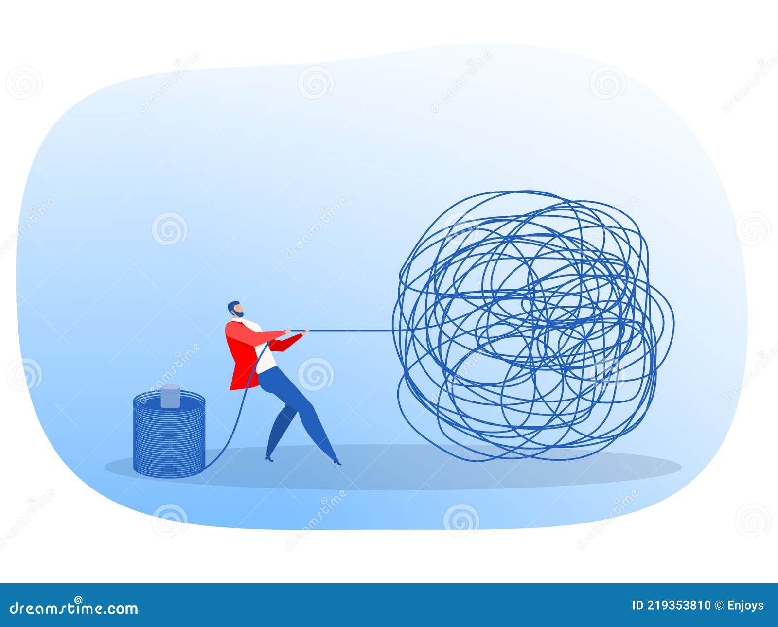 Businessman Manage Problems Solution Creative Design of Brain with and ...