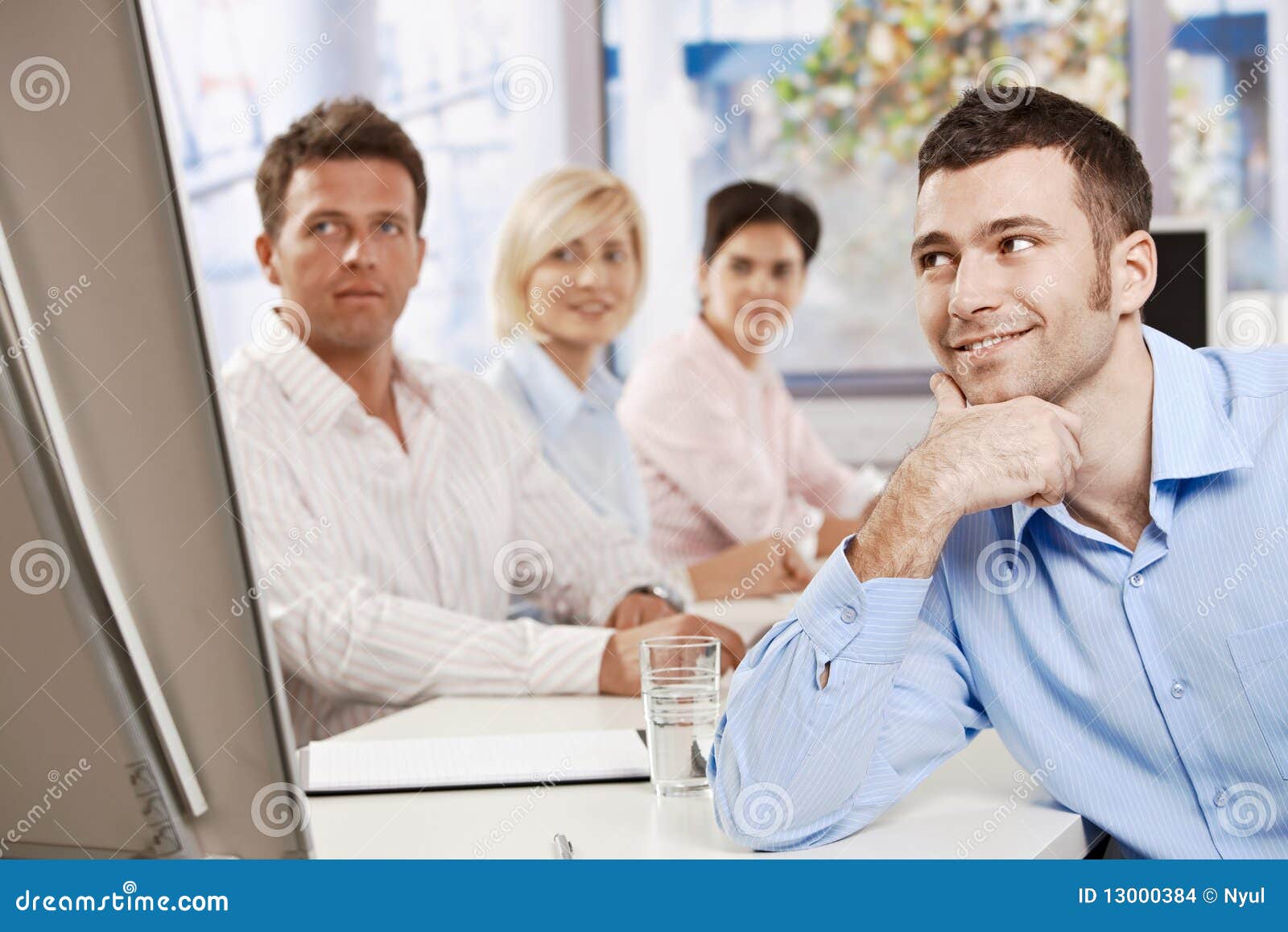 Businessman on meeting stock photo. Image of business - 13000384