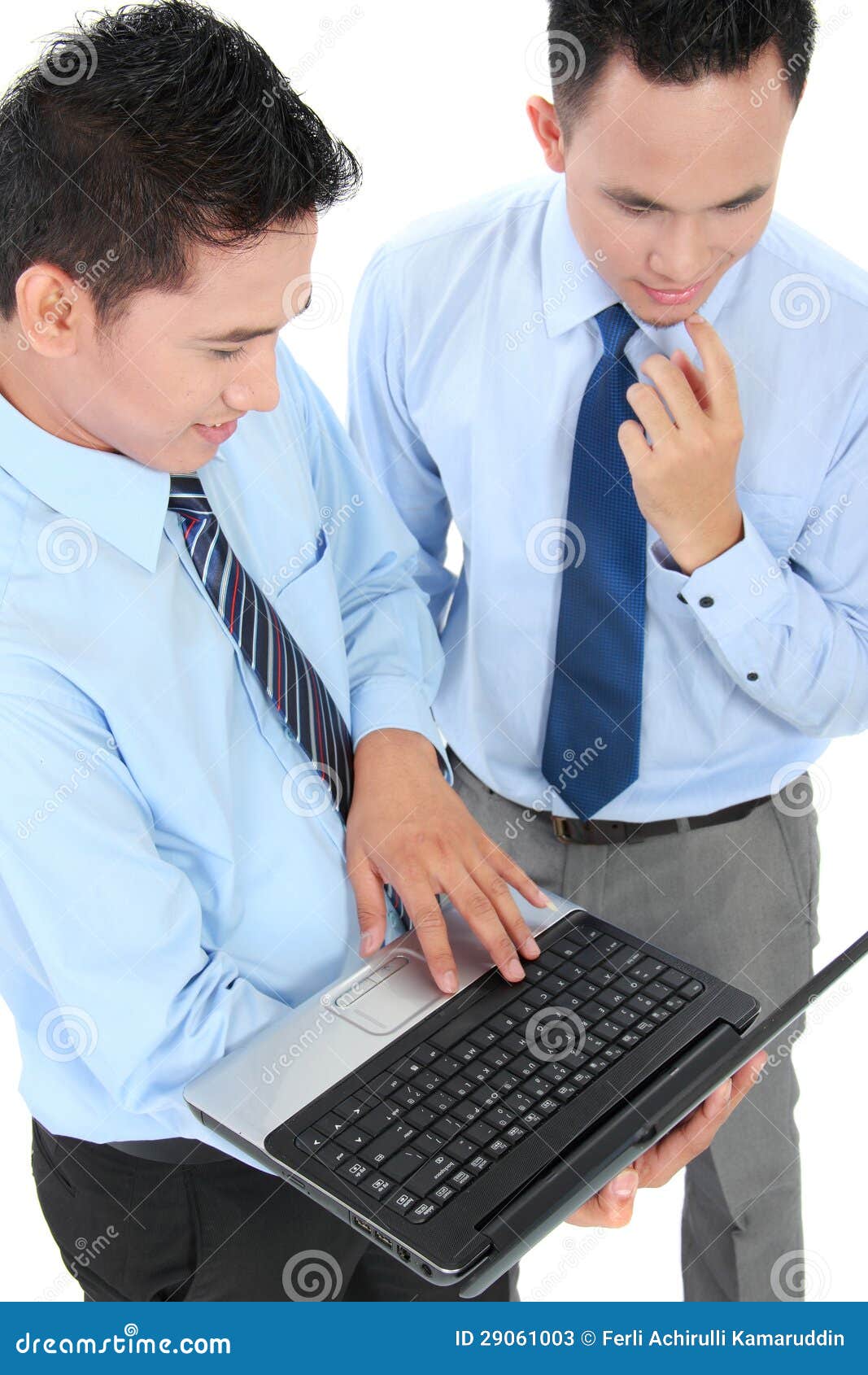 Businessman Meeting Using Laptop Stock Image - Image of corporate ...