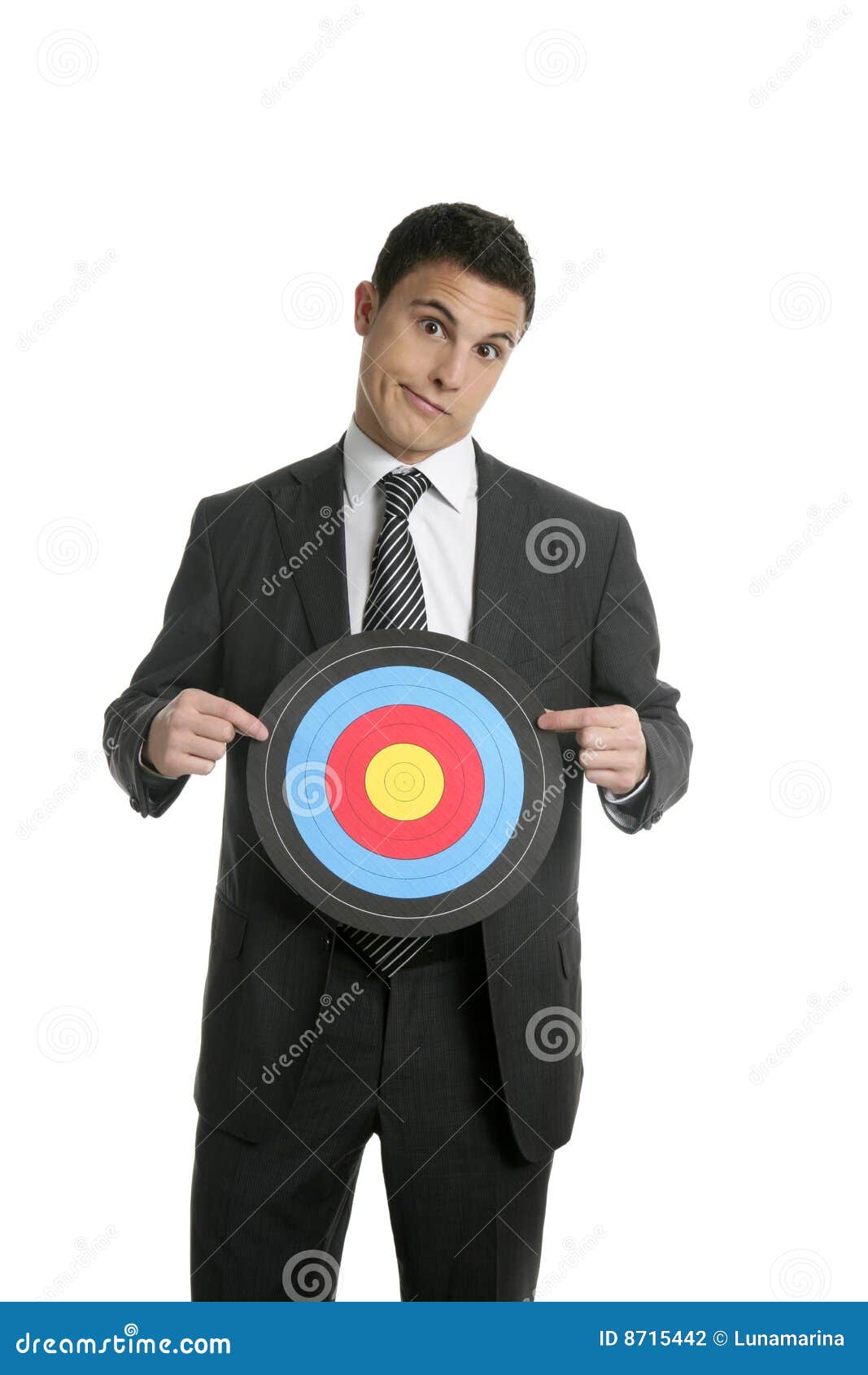 Businessman Metaphor of Being Target Stock Photo - Image of company ...