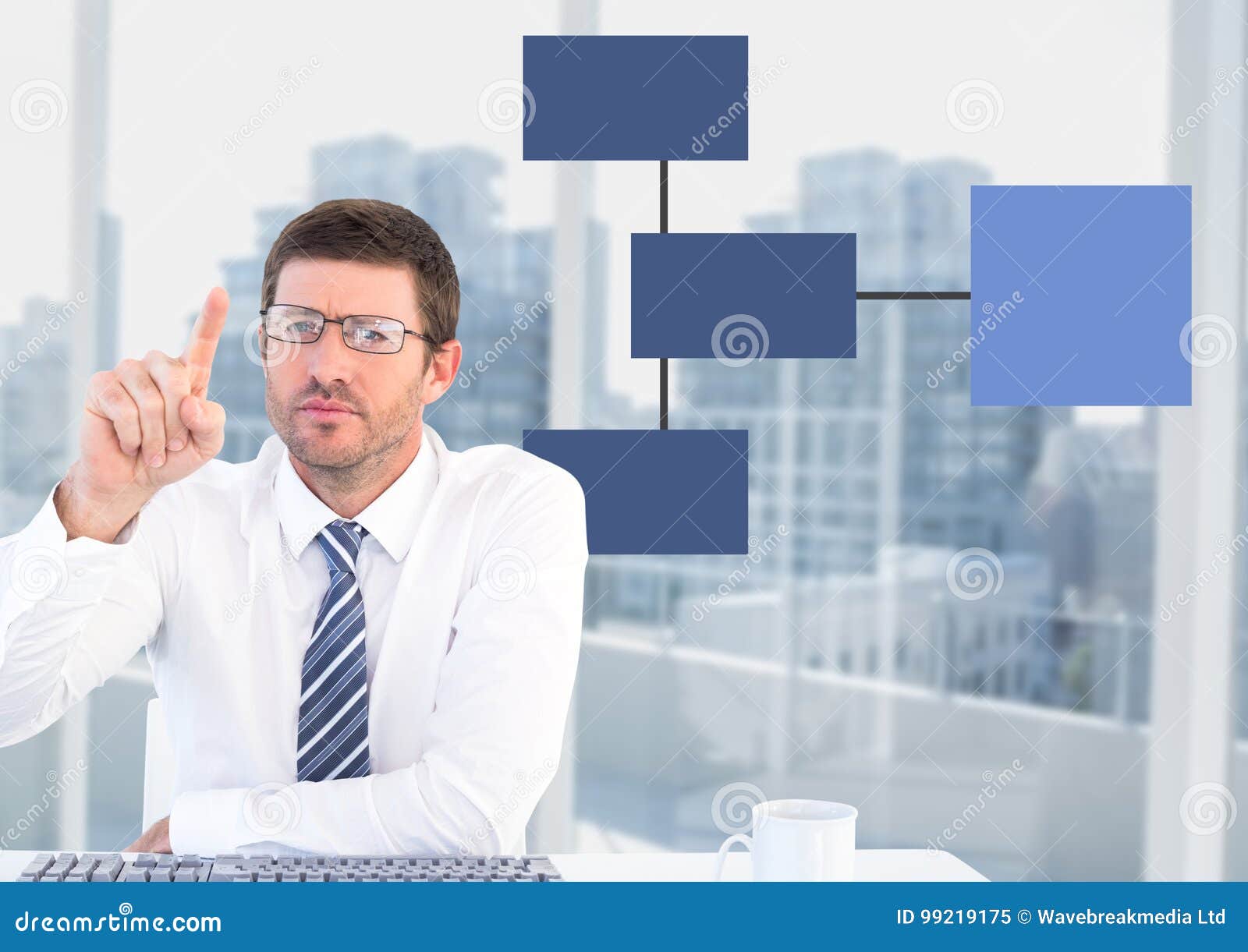 Businessman with mind map stock image. Image of dressed - 99219175