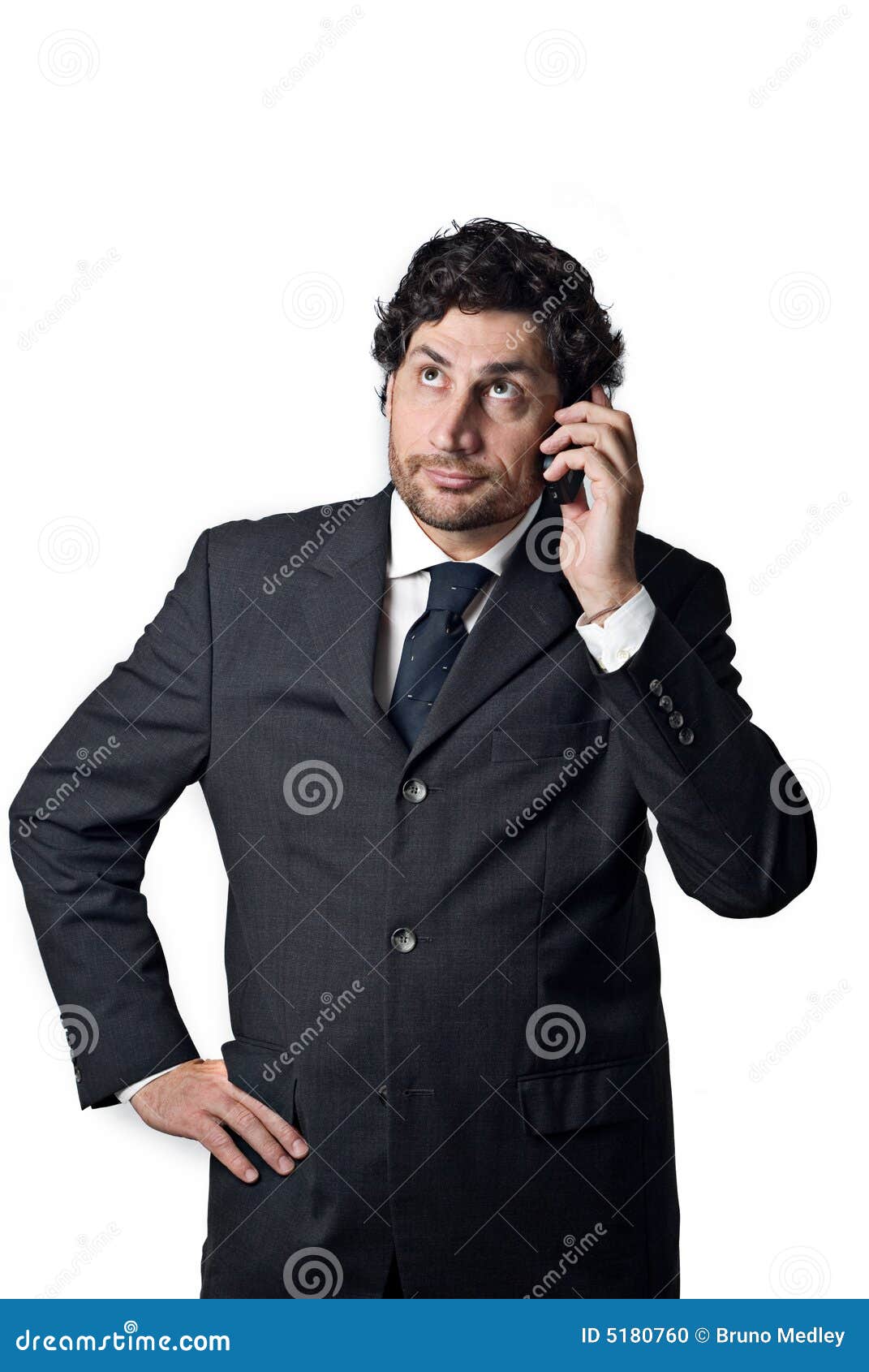 Businessman on a Mobile Phone Stock Photo - Image of call, male: 5180760