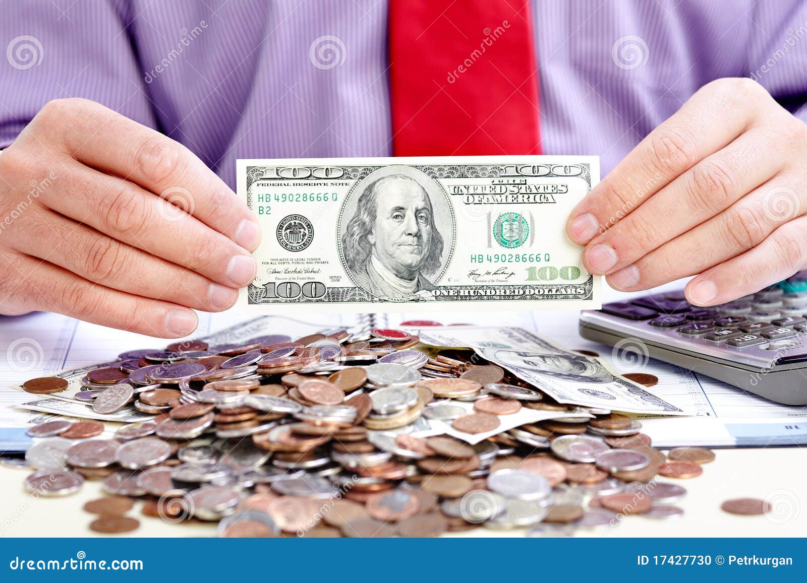 Businessman and money stock photo. Image of business - 17427730