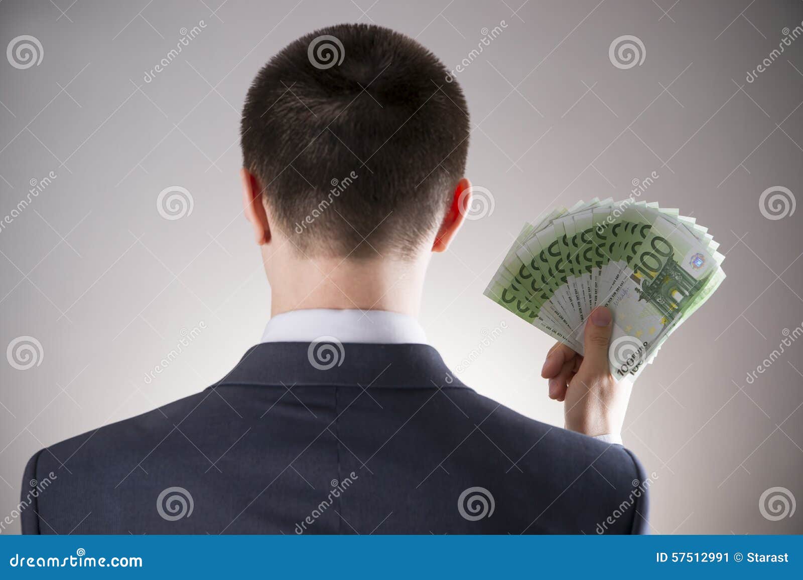 Businessman with Money in Studio. Corruption Concept Stock Image ...