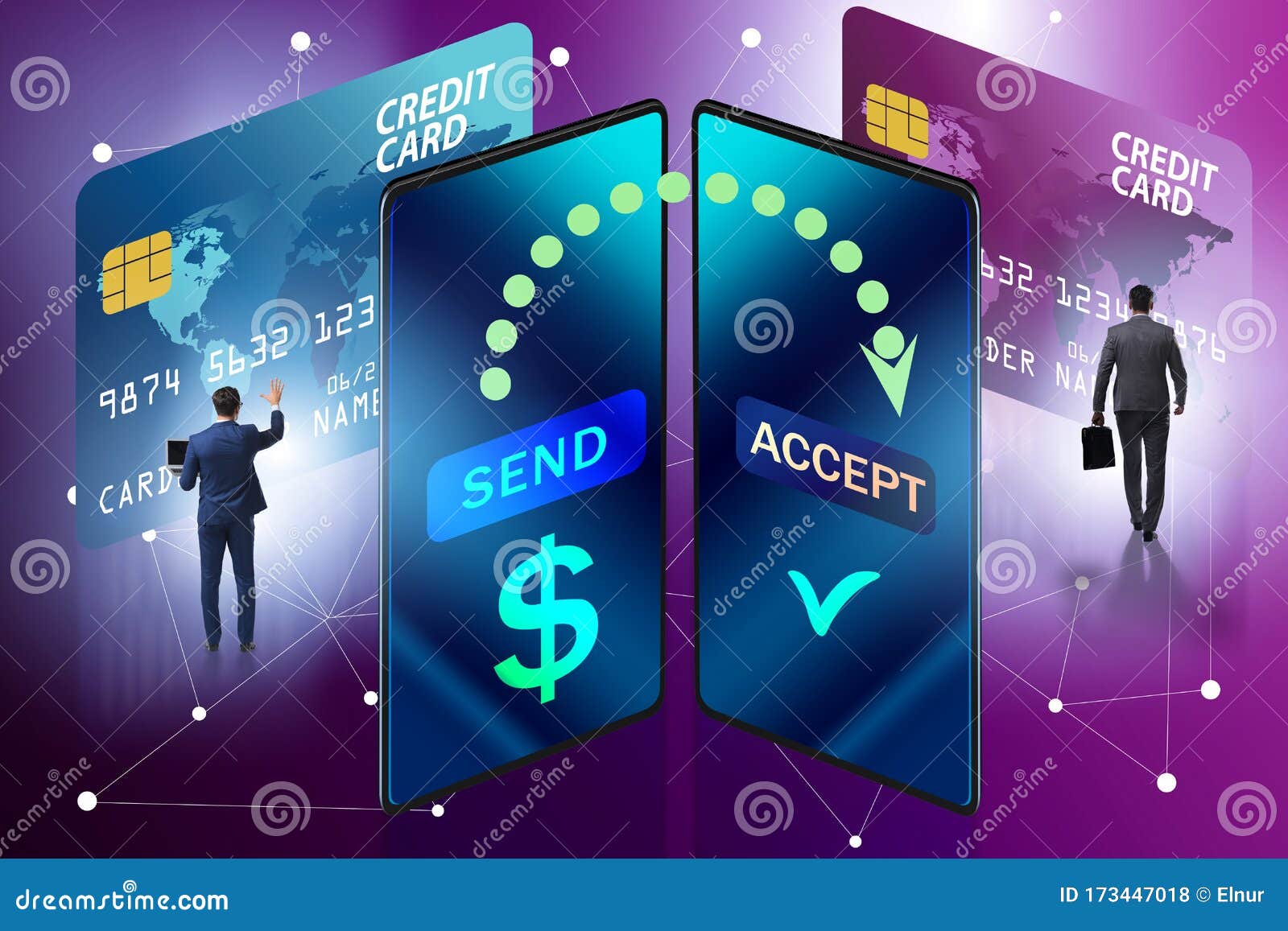 Businessman in Money Transfer Concept Stock Photo - Image of finance ...